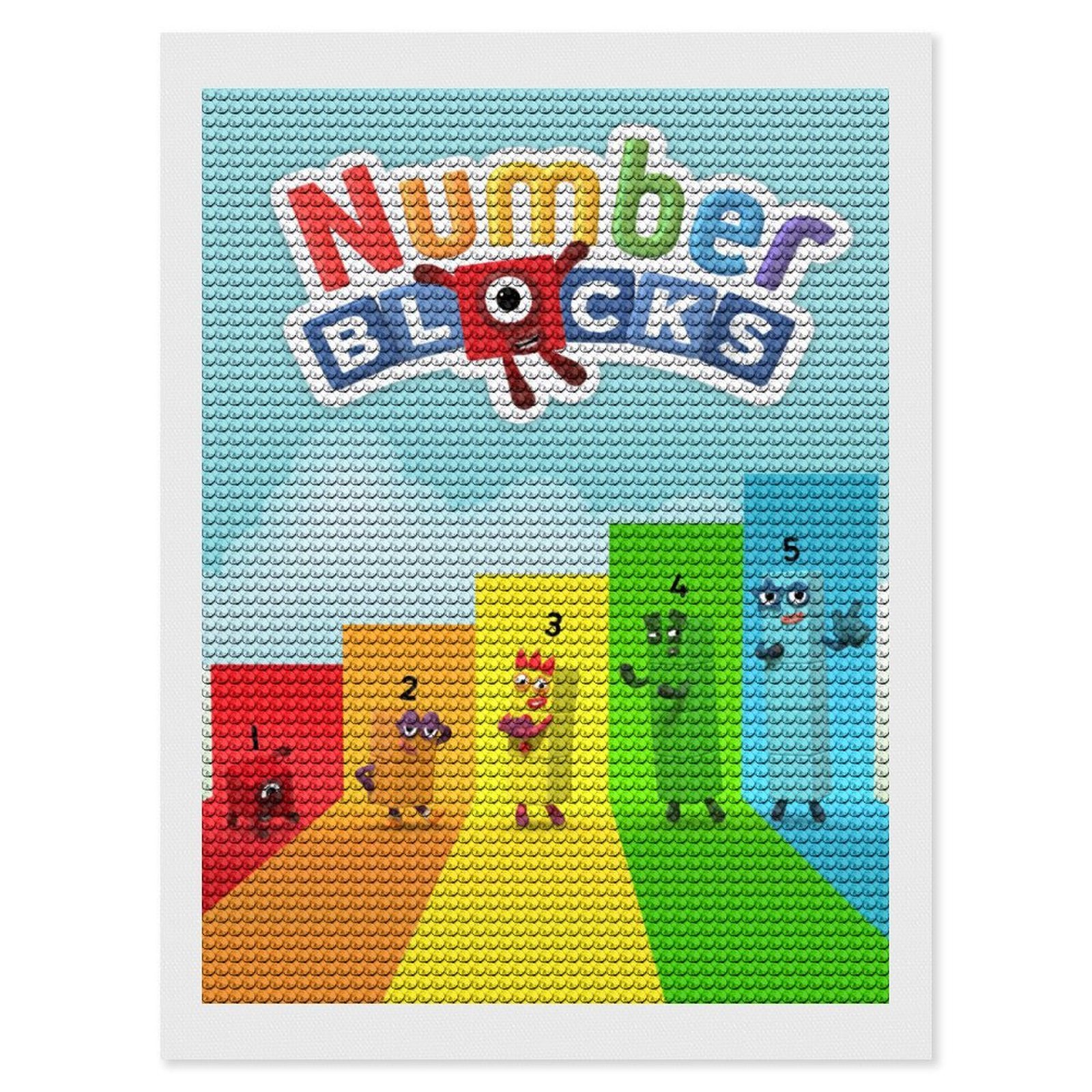 Numberblocks Diamond Art Kits, 5D Diamond Art for Home Wall Art Decor ...