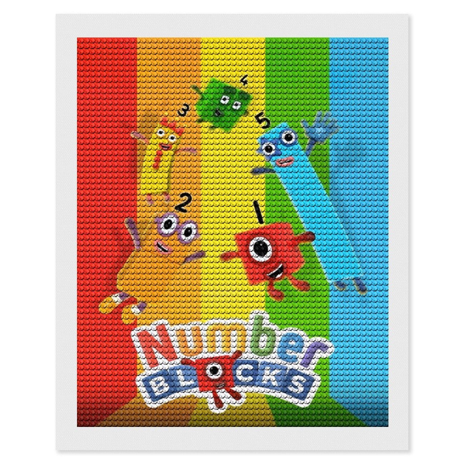 Numberblocks Diamond Art Kits, 5D Diamond Art for Home Wall Art Decor ...