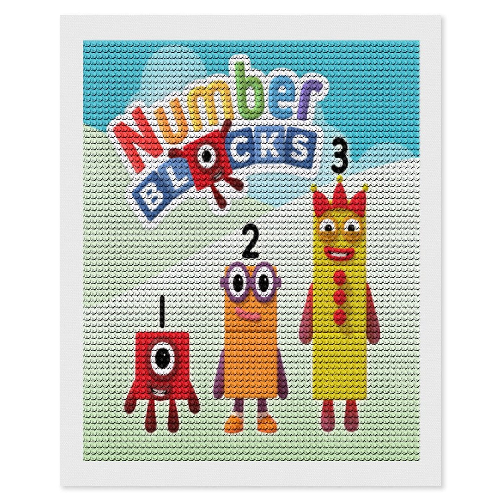 Numberblocks Diamond Art Kits, 5D Diamond Art for Home Wall Art Decor ...