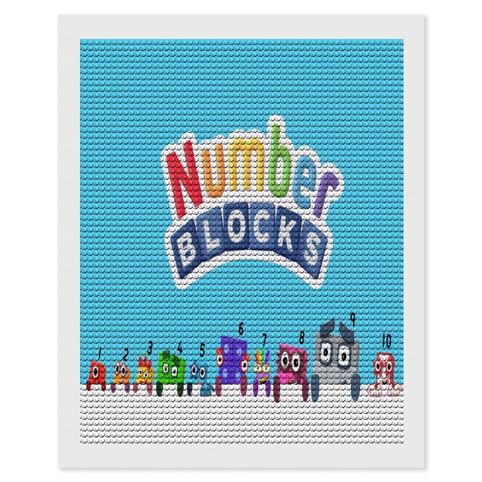 Numberblocks Diamond Art Kits, 5D Diamond Art for Home Wall Art Decor ...