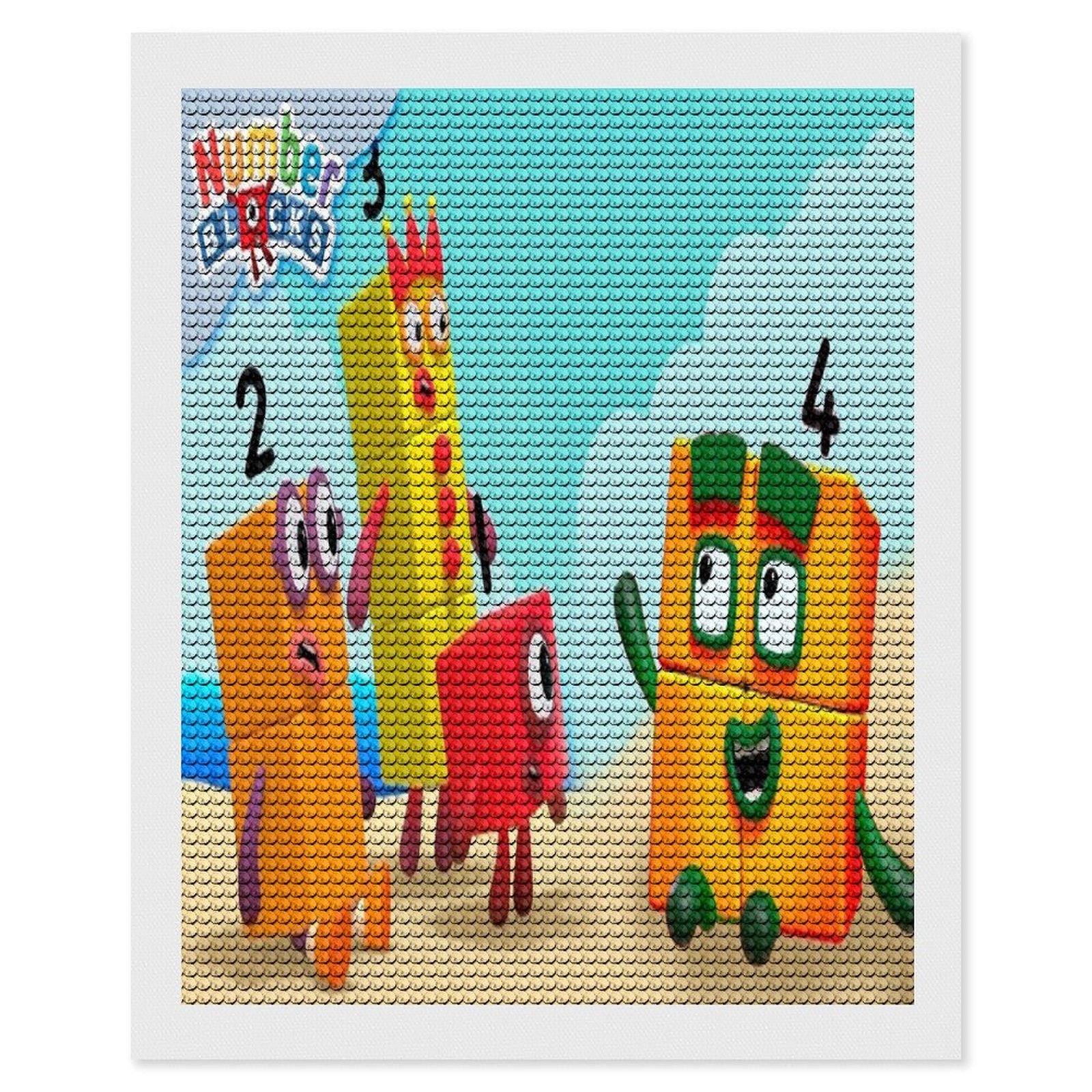 Numberblocks Diamond Art Kits, 5D Diamond Art for Home Wall Art Decor ...