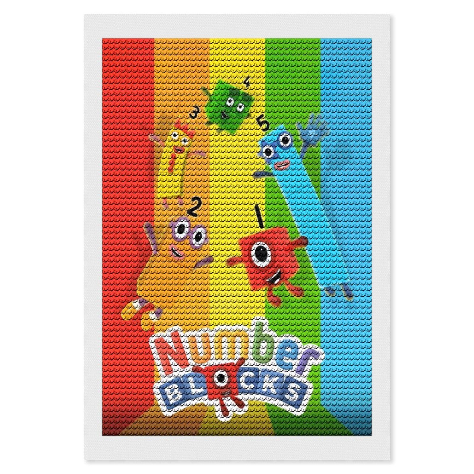 Numberblocks Diamond Art Kits, 5D Diamond Art for Home Wall Art Decor ...