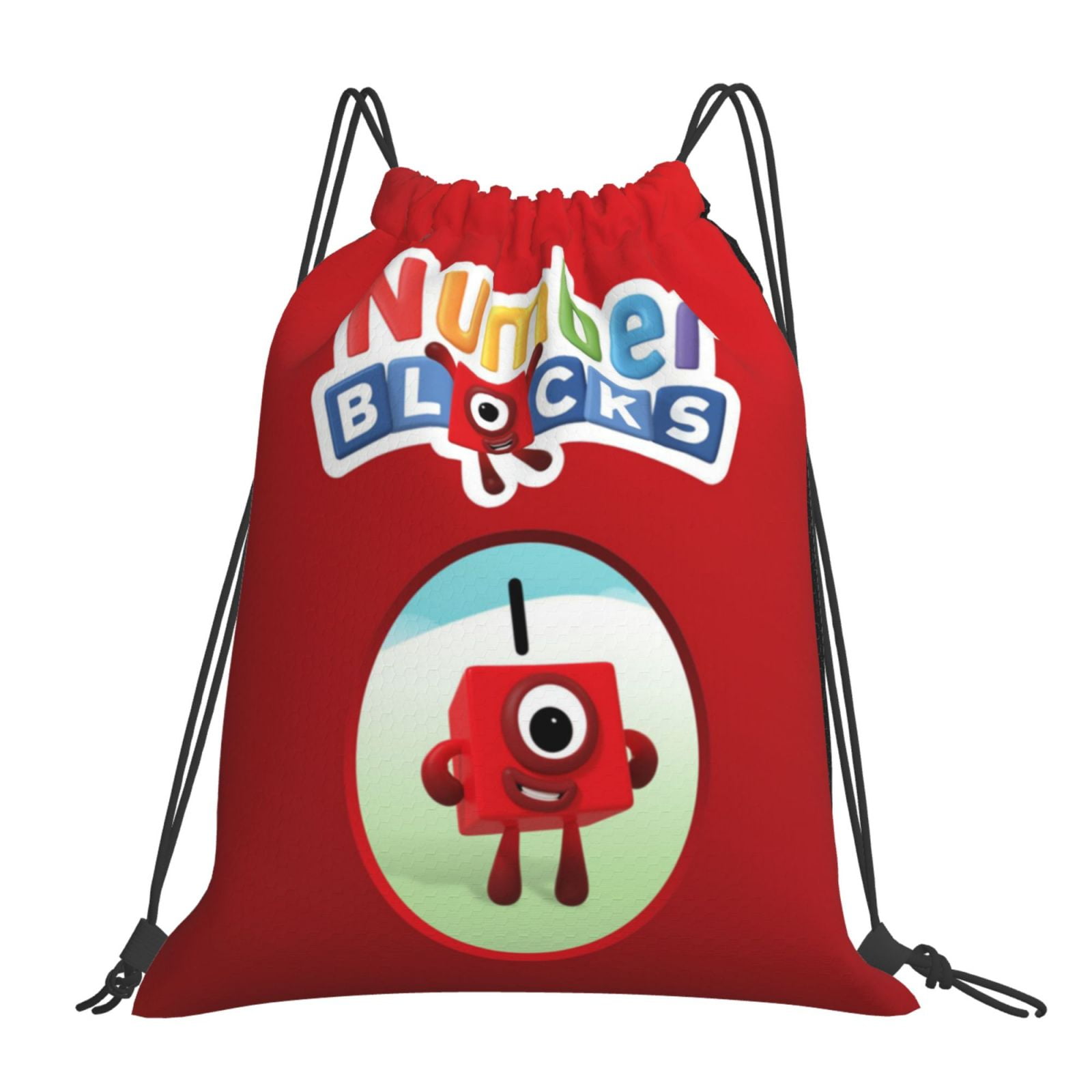 Numberblocks Drawstring Backpack Sport Gym Bag For Yoga Swimming ...
