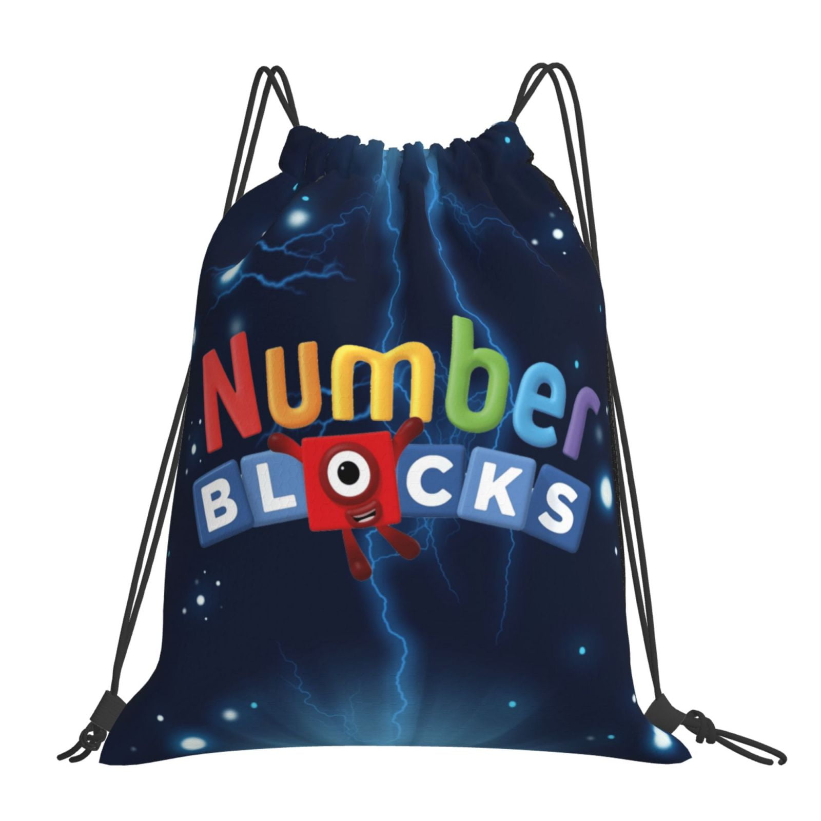 Numberblocks Drawstring Backpack Sport Gym Bag For Yoga Swimming ...