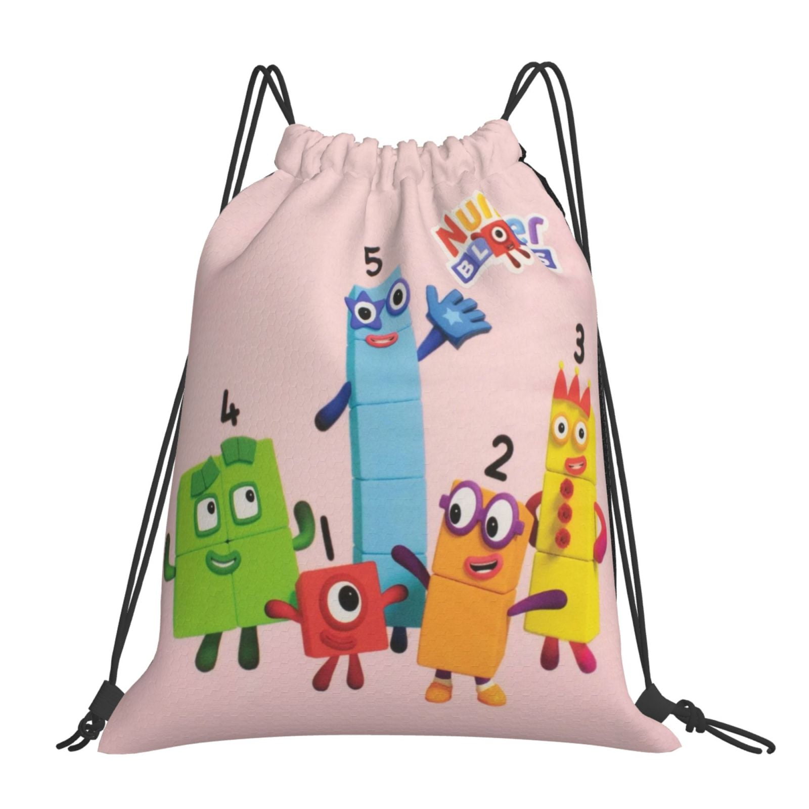 Numberblocks Drawstring Backpack Sport Gym Bag For Yoga Swimming ...