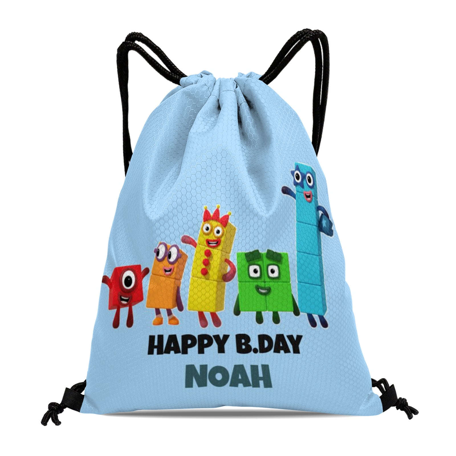 Numberblocks Drawstring Sack:Ideal for fitness, hiking, swimming ...