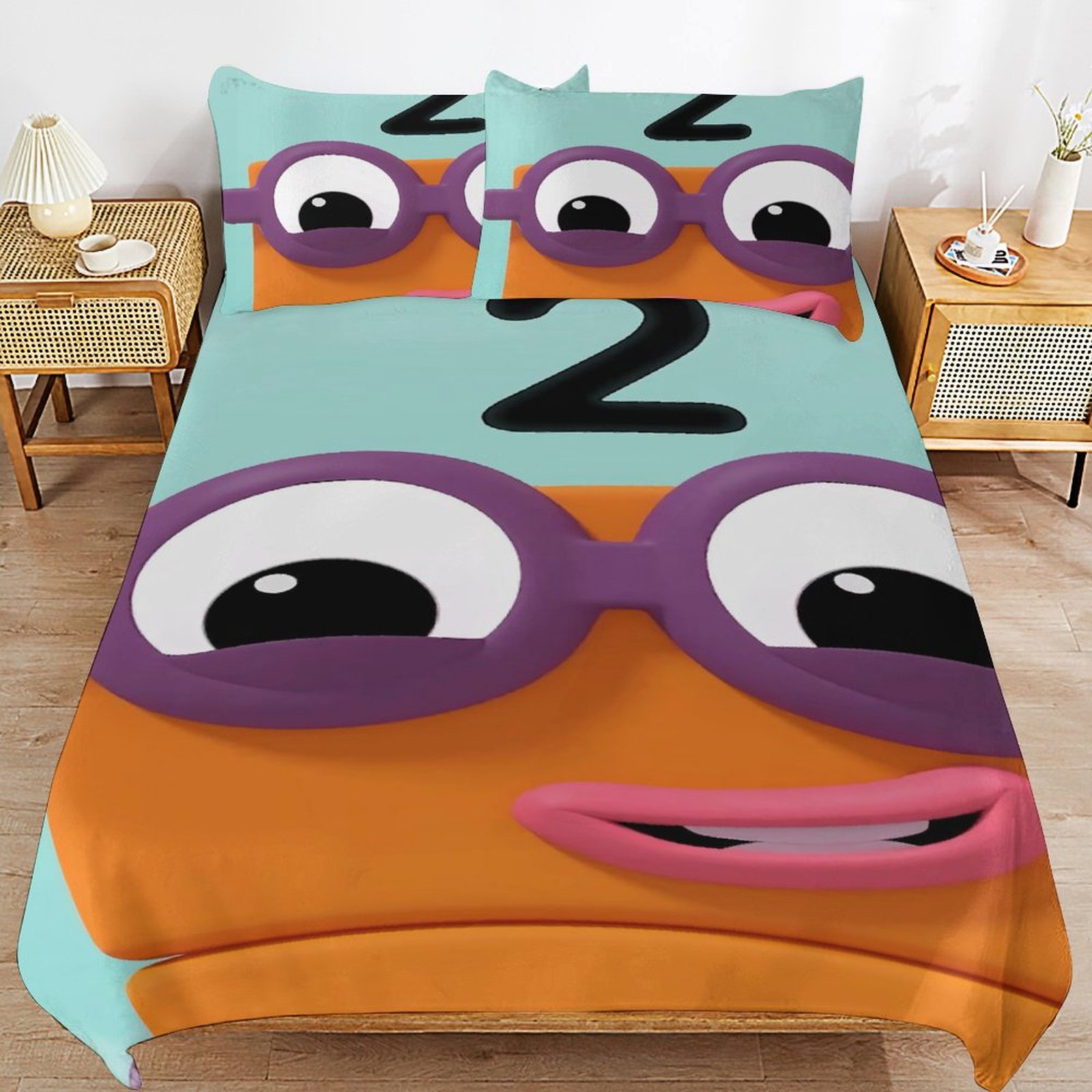 Numberblocks Duvet Cover Sets Twin King Size for Kids Boys Girls, Soft ...