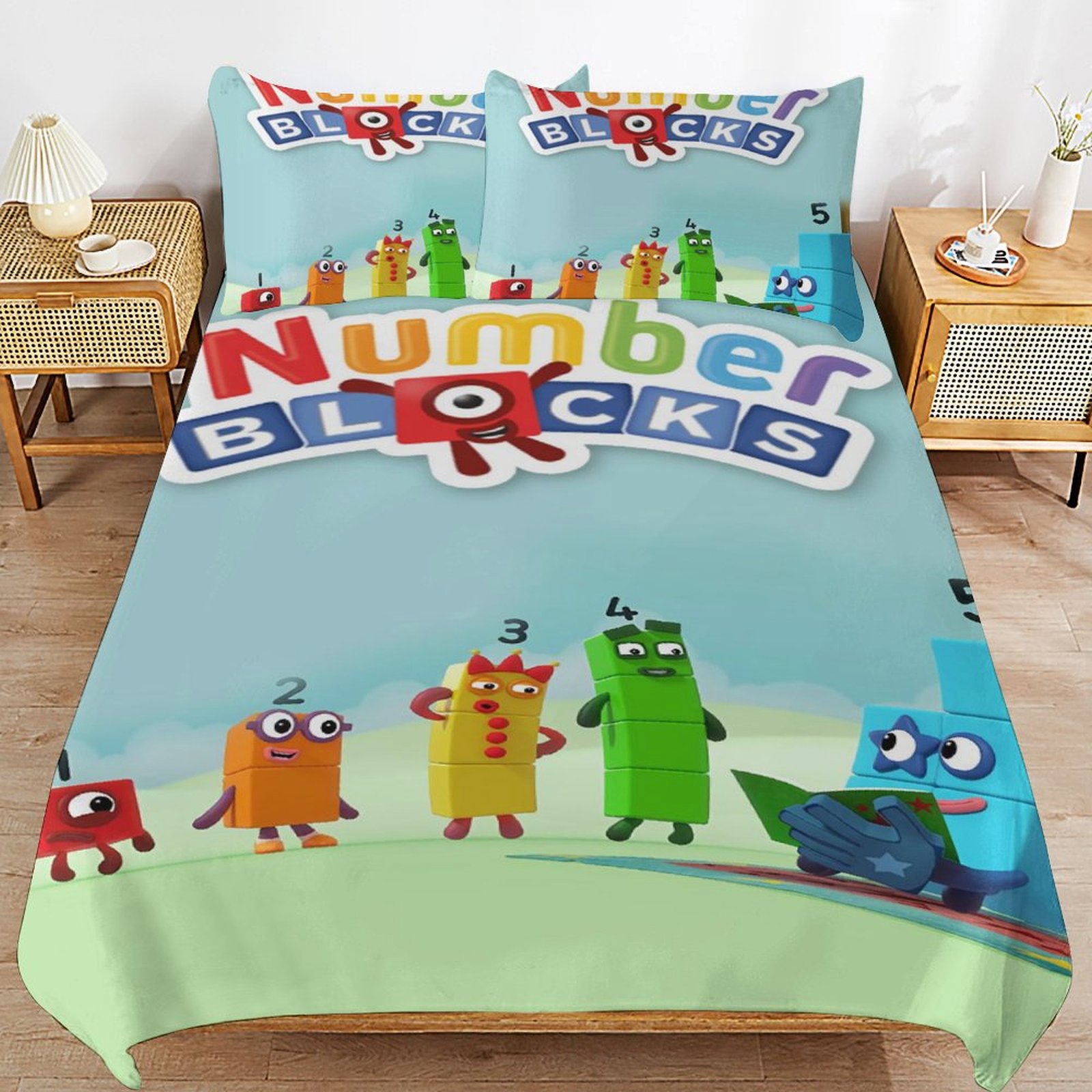 Numberblocks Duvet Cover Sets Twin King Size for Kids Boys Girls, Soft ...