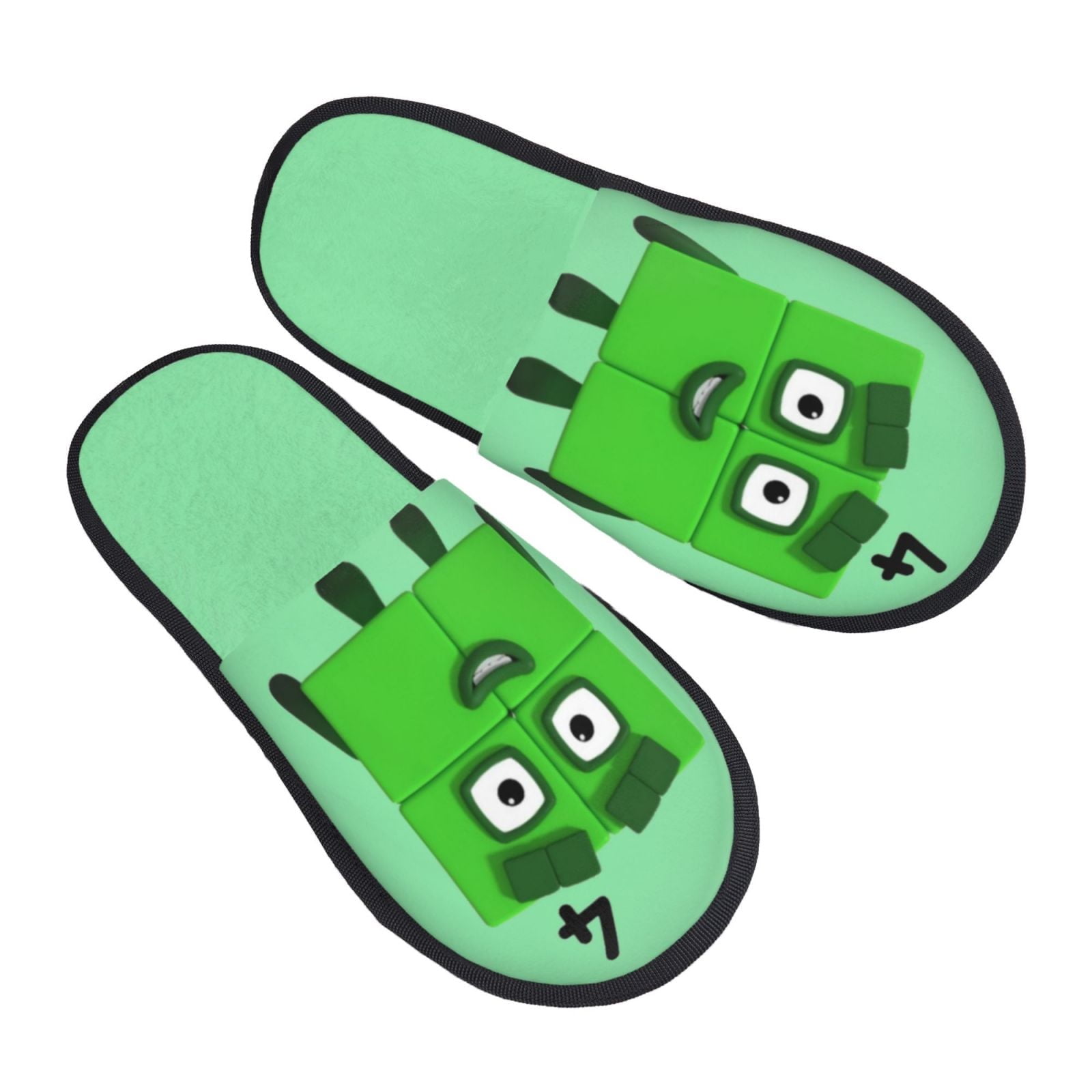 Numberblocks Furry Slippers For Men Women Fuzzy House Slippers Winter ...