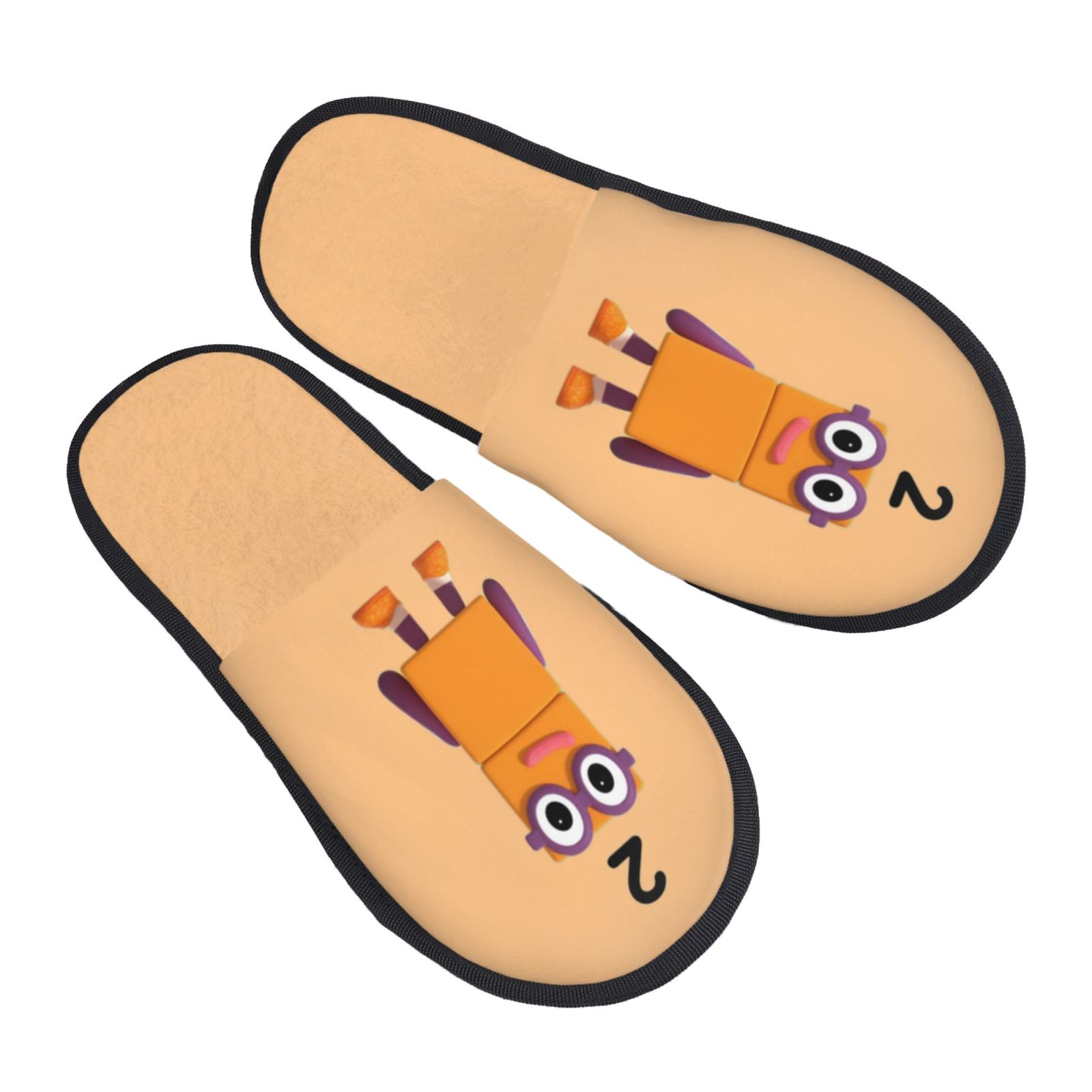 Numberblocks Furry Slippers For Men Women Fuzzy House Slippers Winter ...