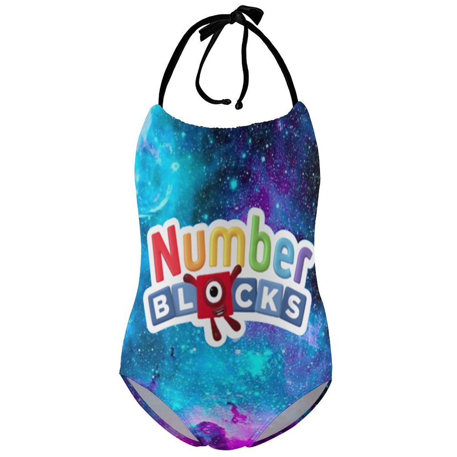 Numberblocks Girls One Piece Swimsuit Quick Dry Swimwear Print Bathing ...