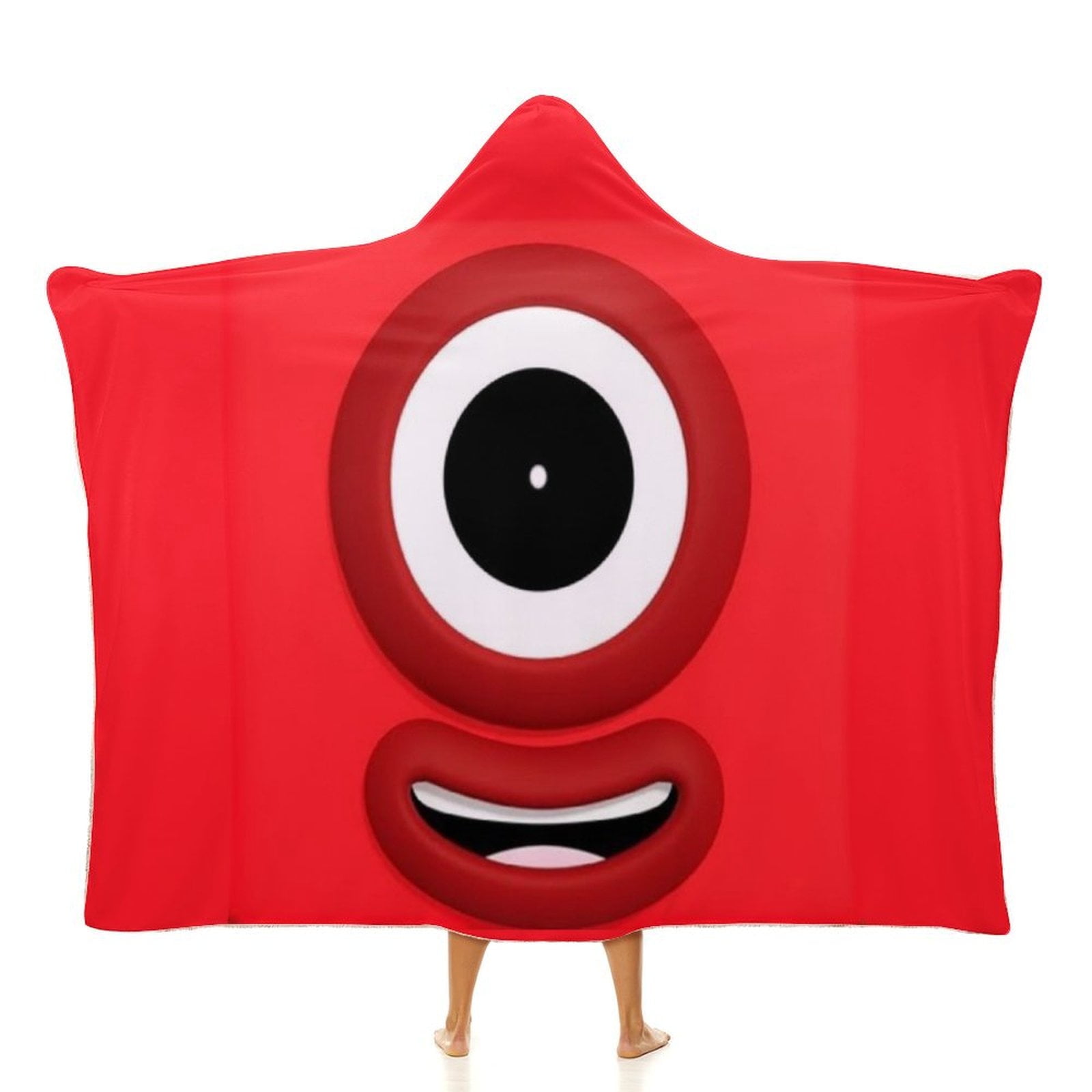Numberblocks Hooded Blanket Cape Wrap Soft Wearable Blanket Hooded ...