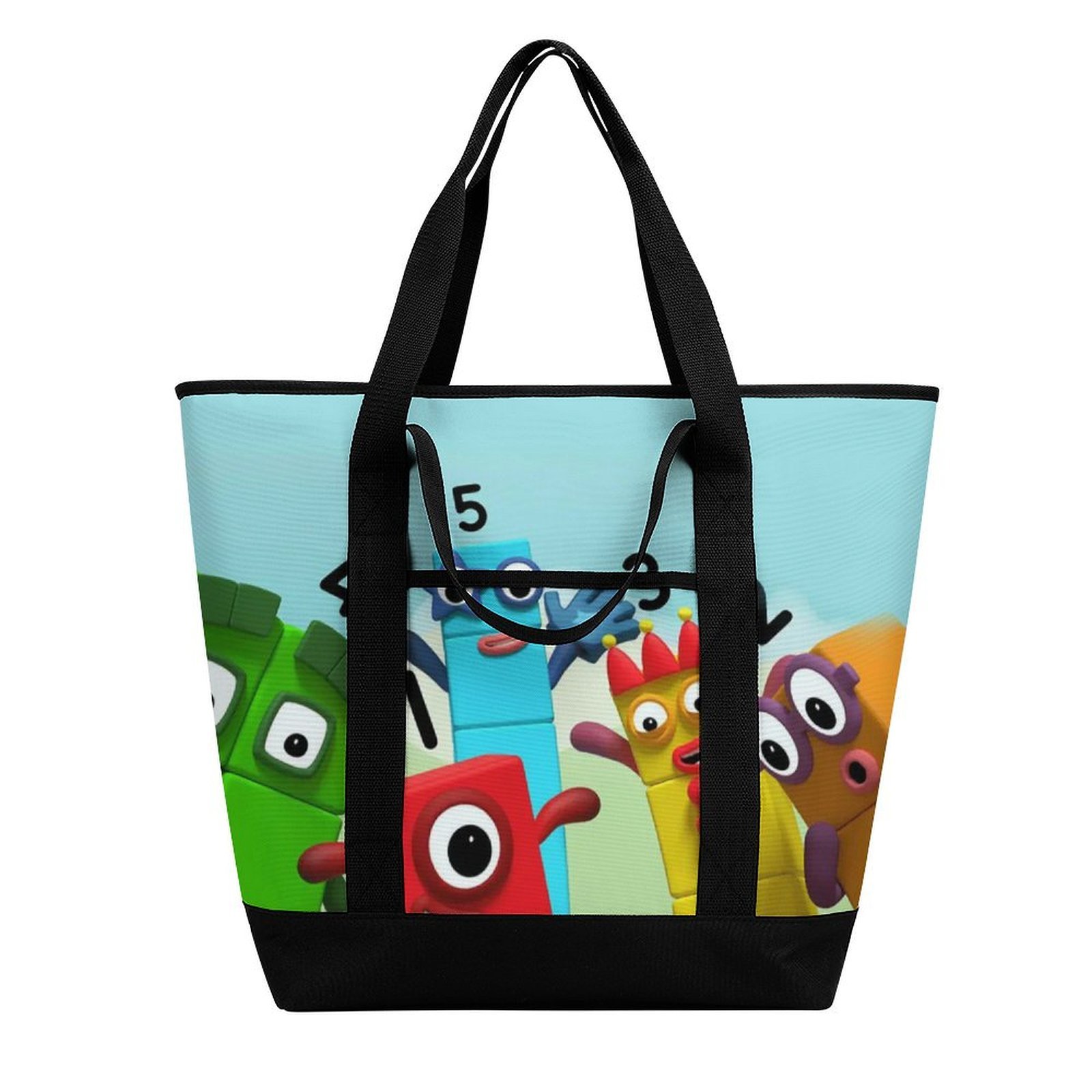 Numberblocks Insulated Shopping Bag Foldable Thermal Tote Bag Multi ...