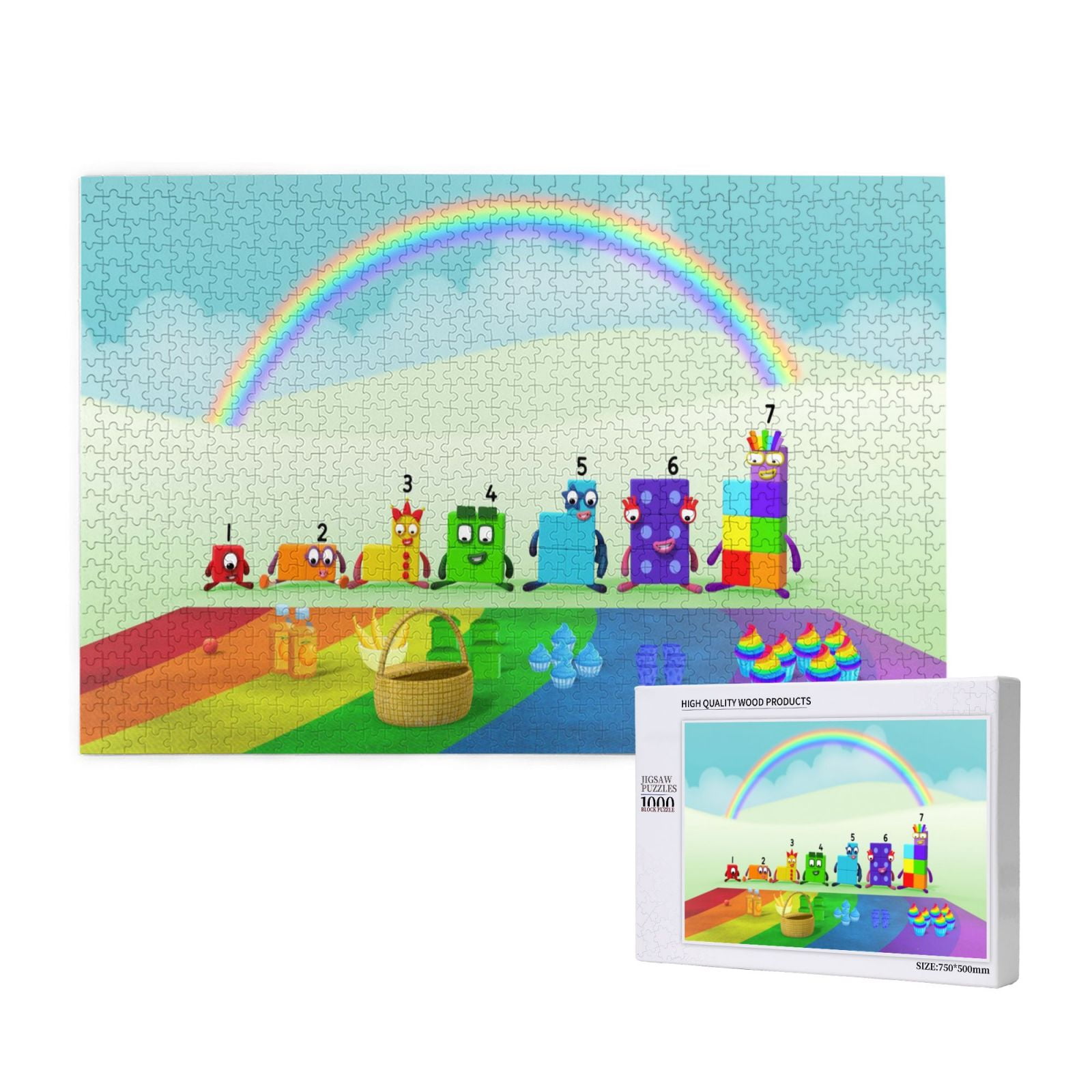 Numberblocks Jigsaw Puzzle 1000 Piece Puzzles For Adults Puzzle Games ...