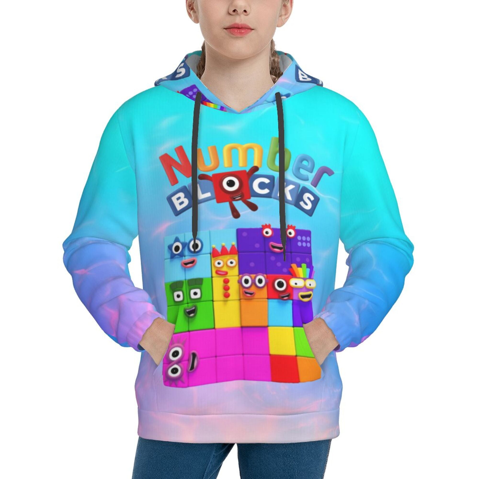 Numberblocks Kids' Hoodie 3d Print Sweatshirt Soft Pullover Hooded With ...