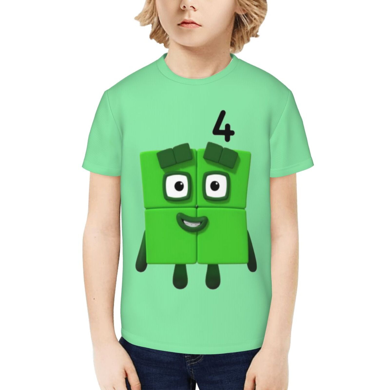Numberblocks Kids T-Shirt 3d Printed Graphic T-Shirts Boys And Girls ...