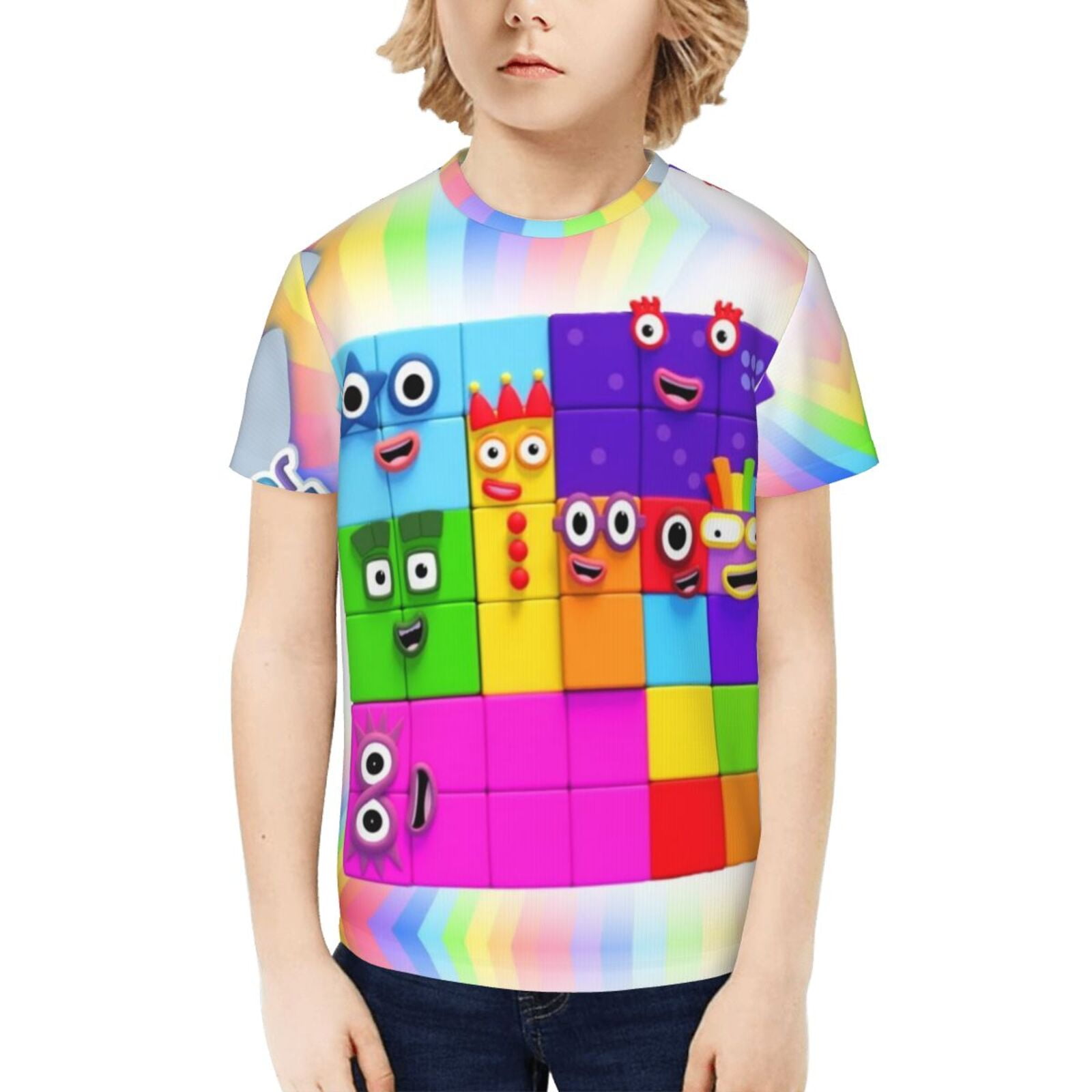 Numberblocks Kids T-Shirt 3d Printed Graphic T-Shirts Boys And Girls ...