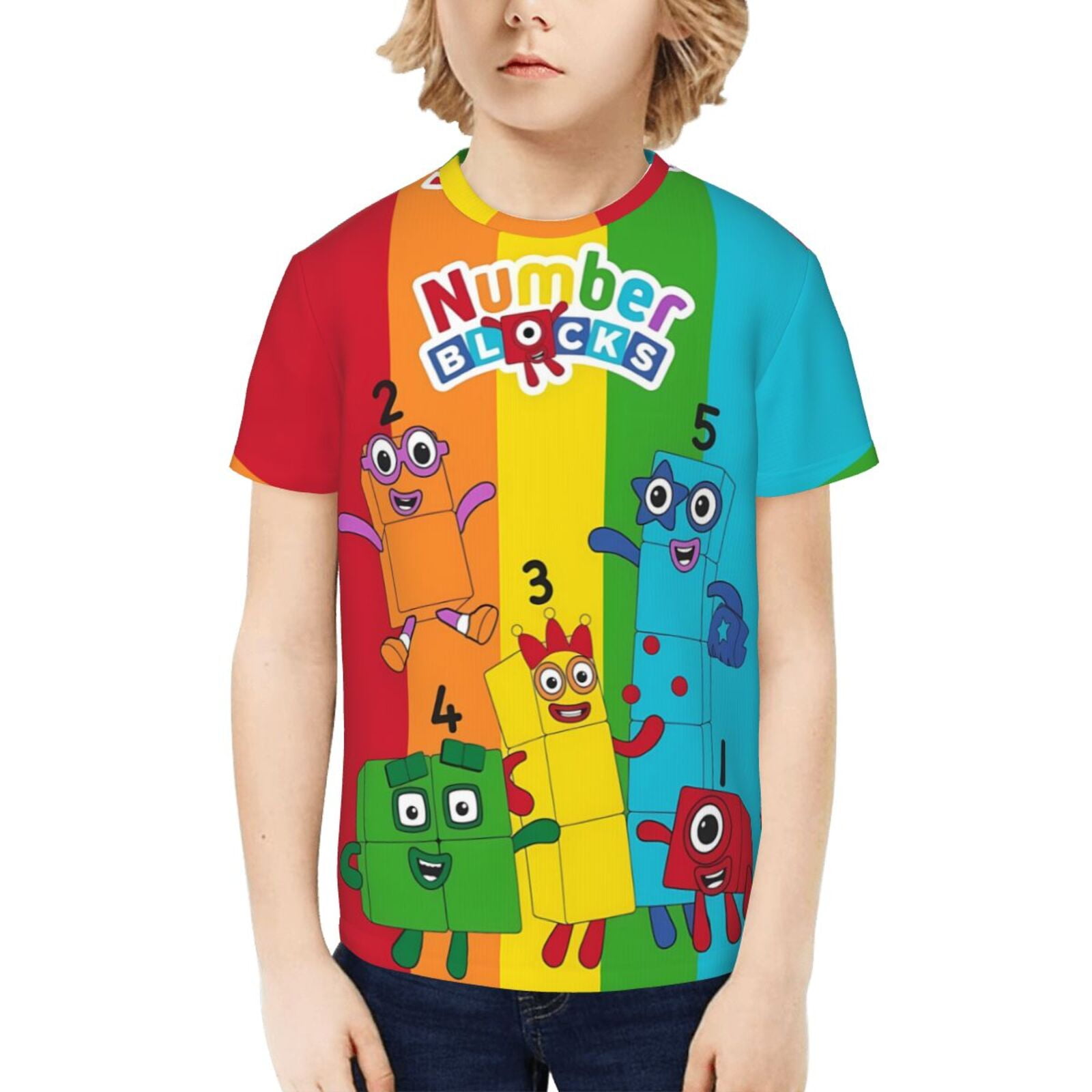 Numberblocks Kids T-Shirt 3d Printed Graphic T-Shirts Boys And Girls ...