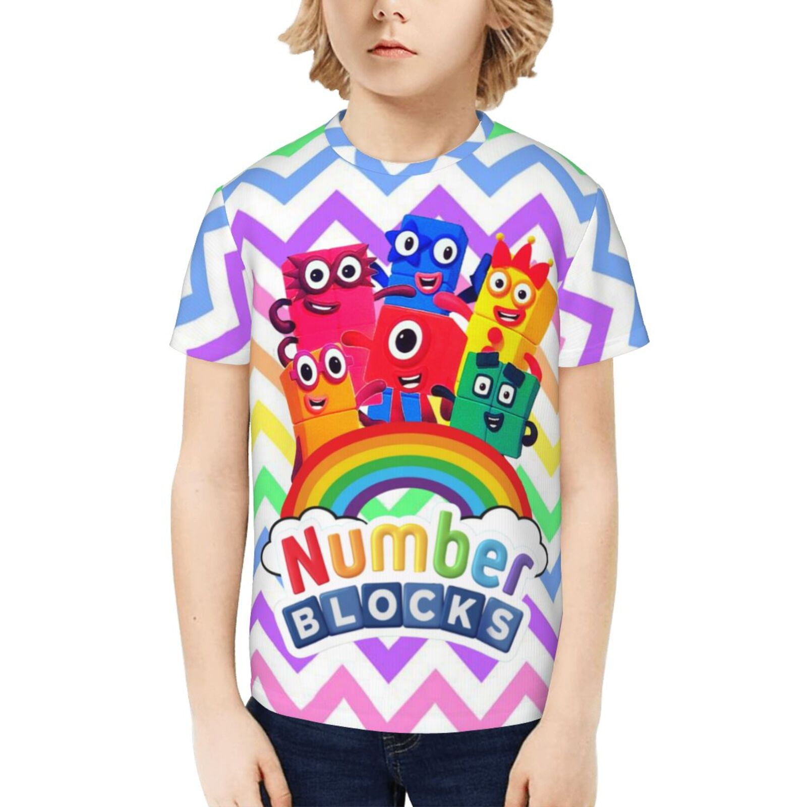 Numberblocks Kids T-Shirt 3d Printed Graphic T-Shirts Boys And Girls ...