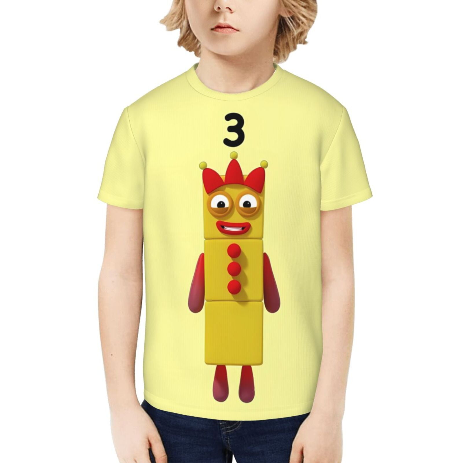 Numberblocks Kids T-Shirt 3d Printed Graphic T-Shirts Boys And Girls ...