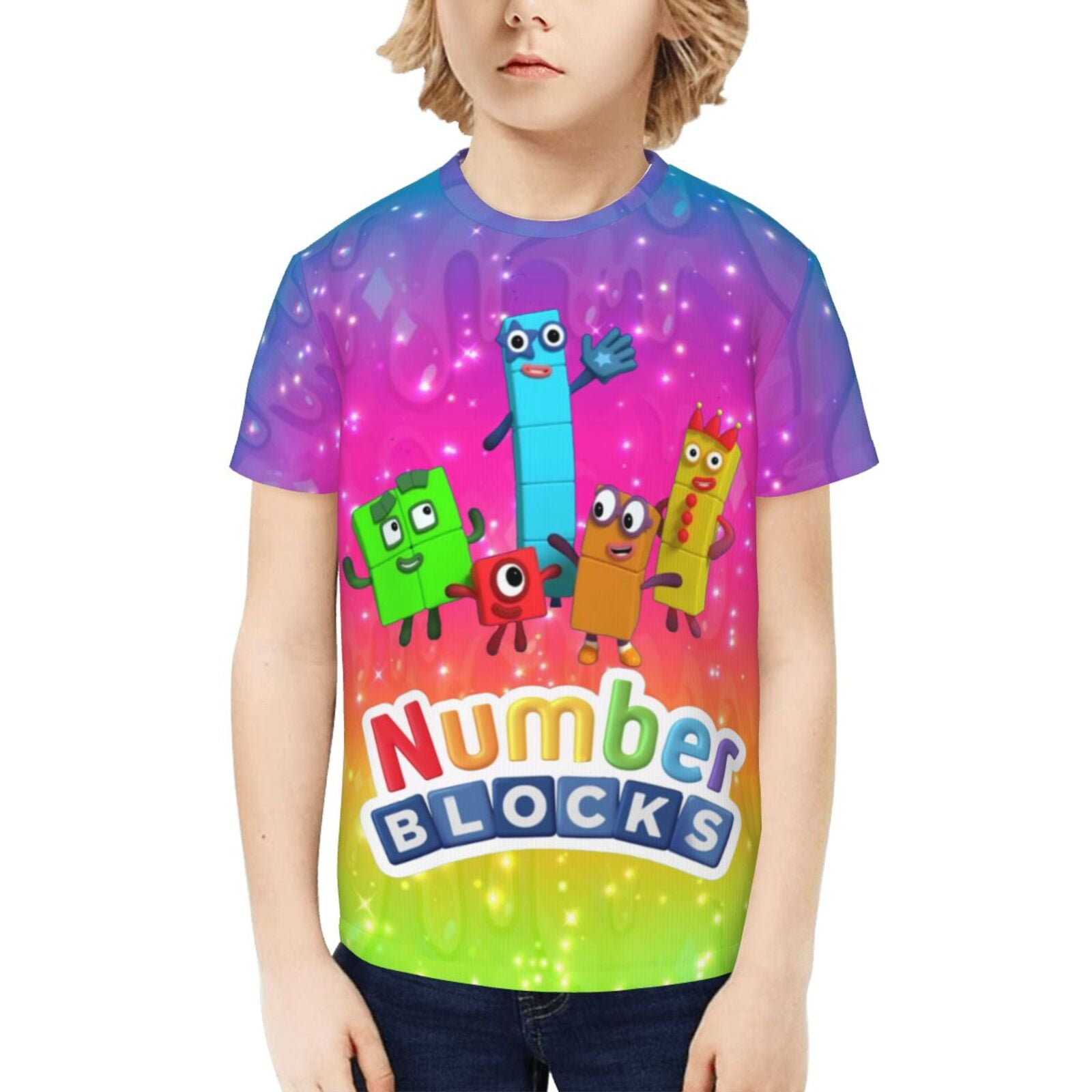 Numberblocks Kids T-Shirt 3d Printed Graphic T-Shirts Boys And Girls ...