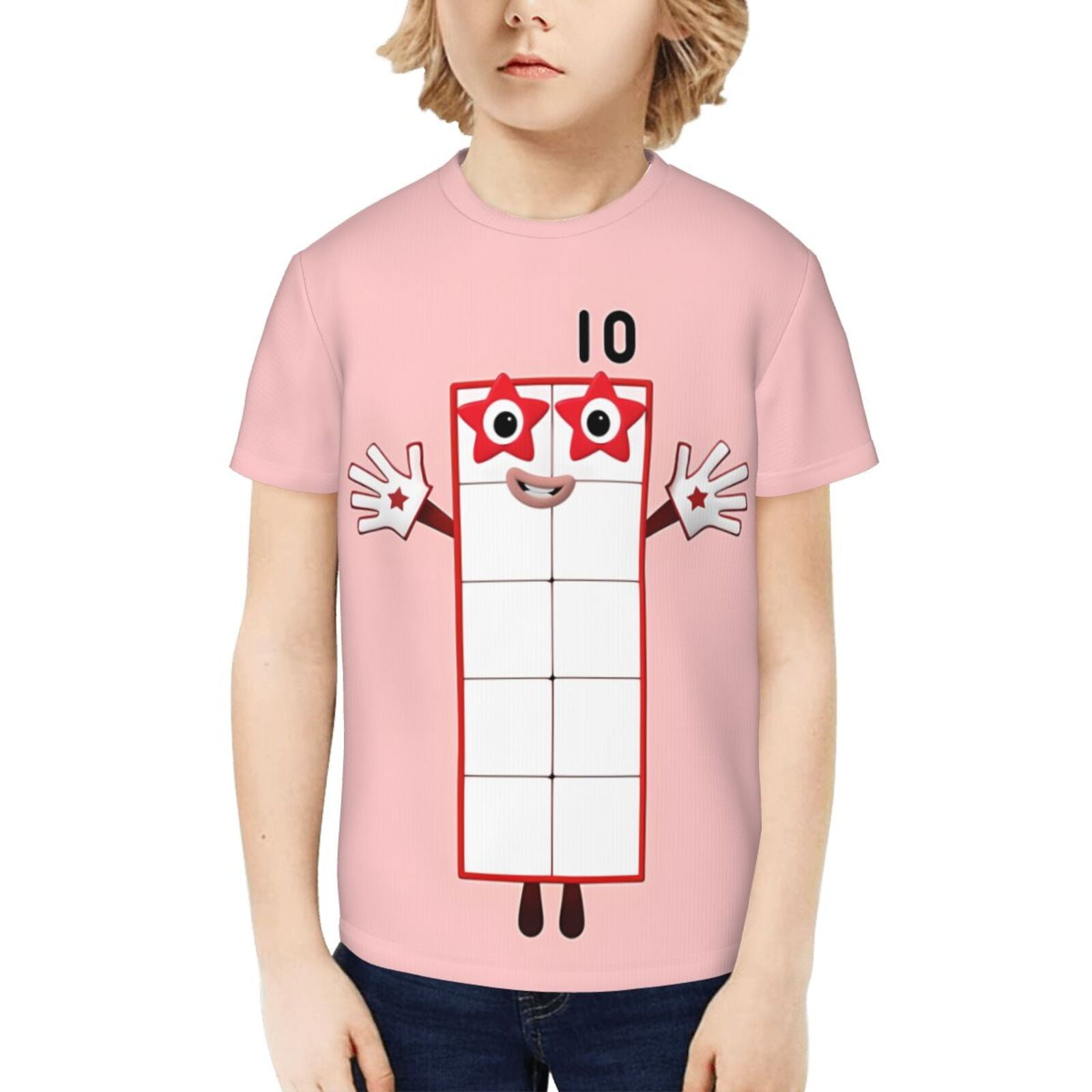 Numberblocks Kids T-Shirt 3d Printed Graphic T-Shirts Boys And Girls ...