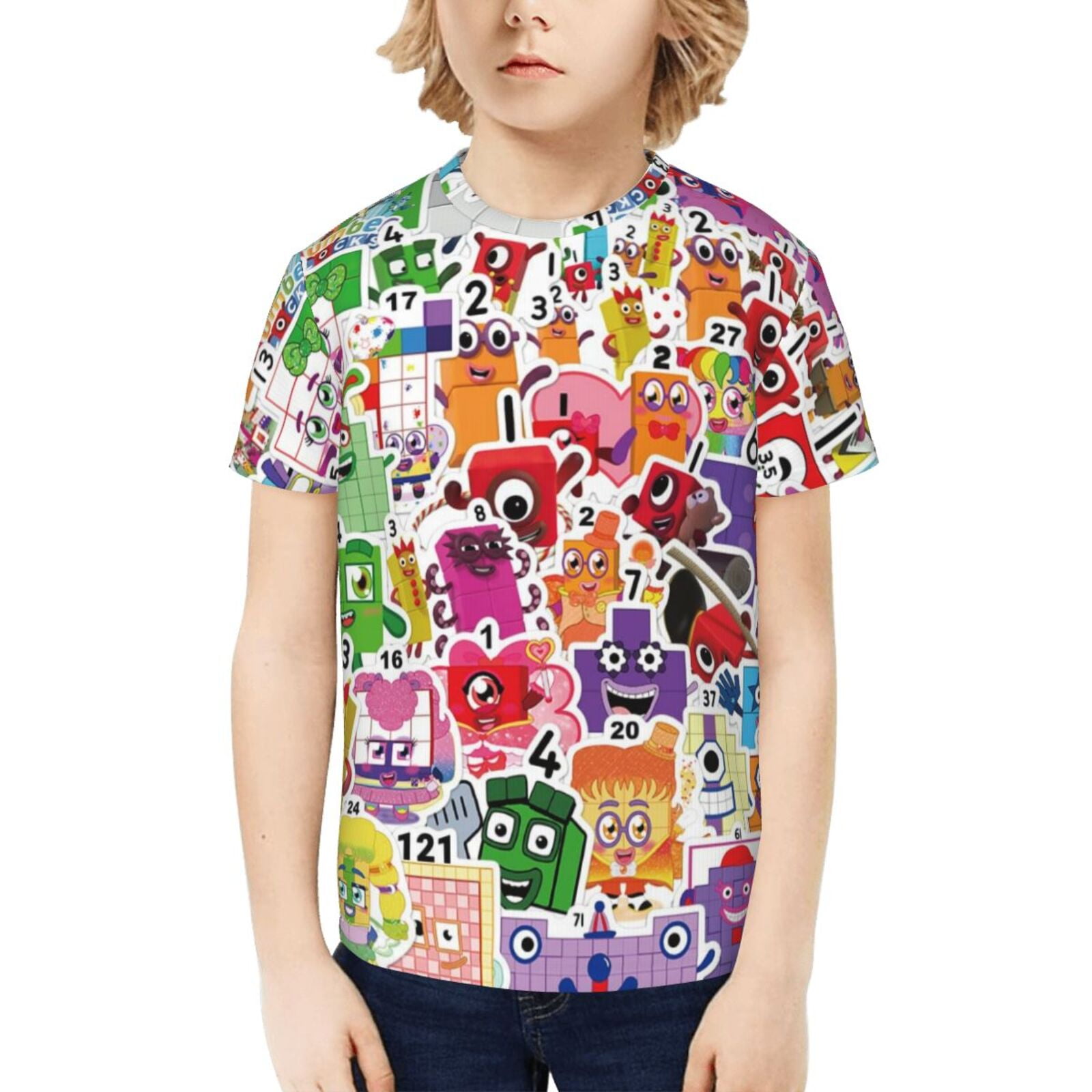 Numberblocks Kids T-Shirt 3d Printed Graphic T-Shirts Boys And Girls ...