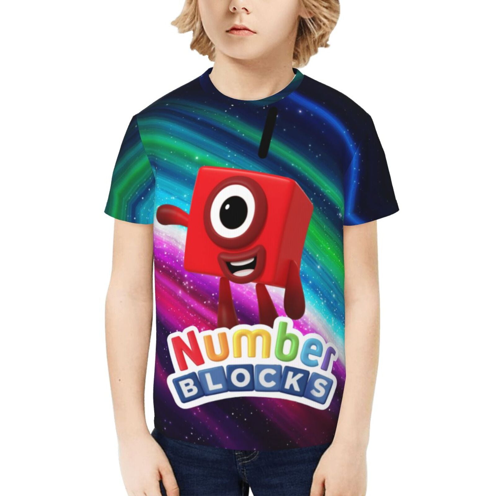Numberblocks Kids T-Shirt 3d Printed Graphic T-Shirts Boys And Girls ...