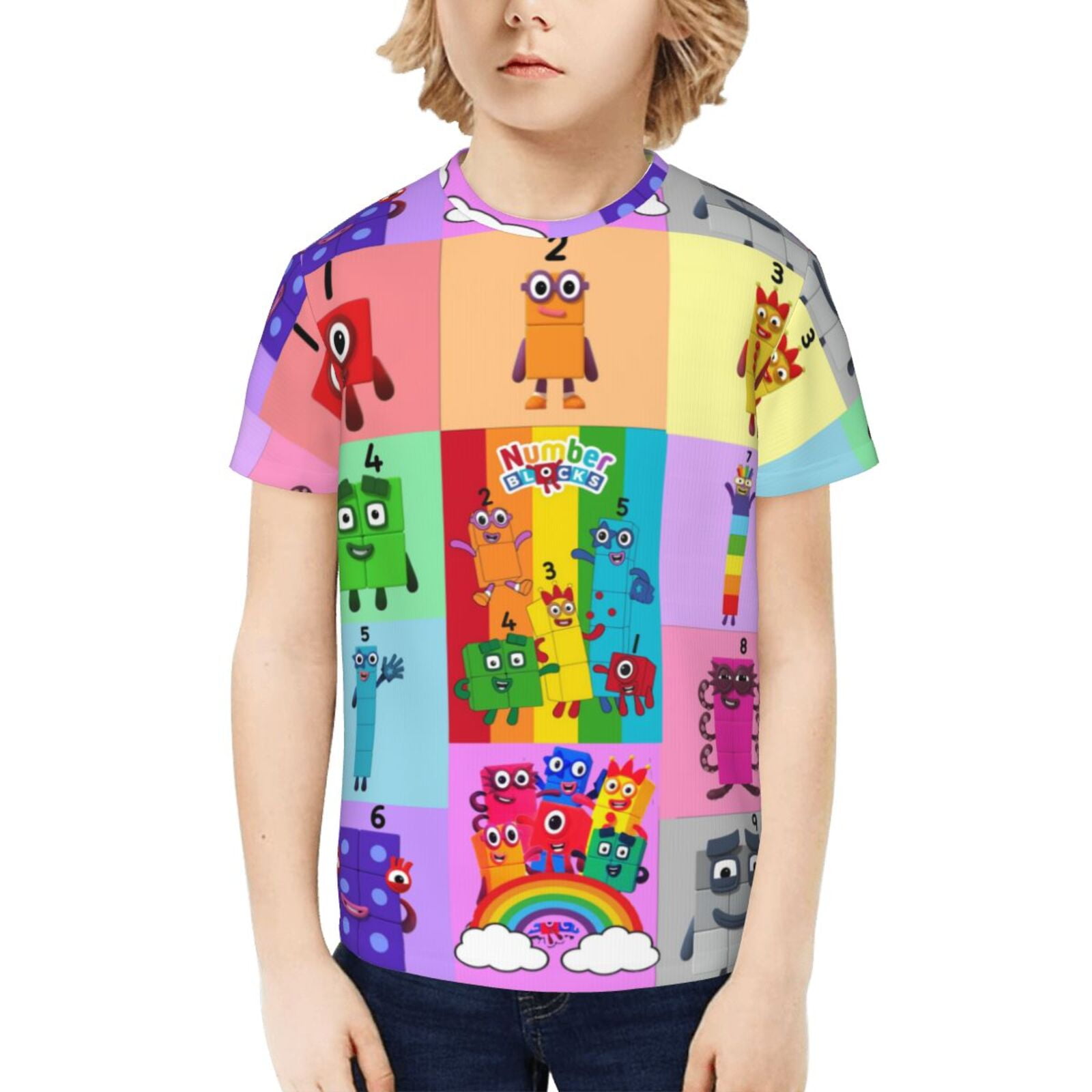 Numberblocks Kids T-Shirt 3d Printed Graphic T-Shirts Boys And Girls ...