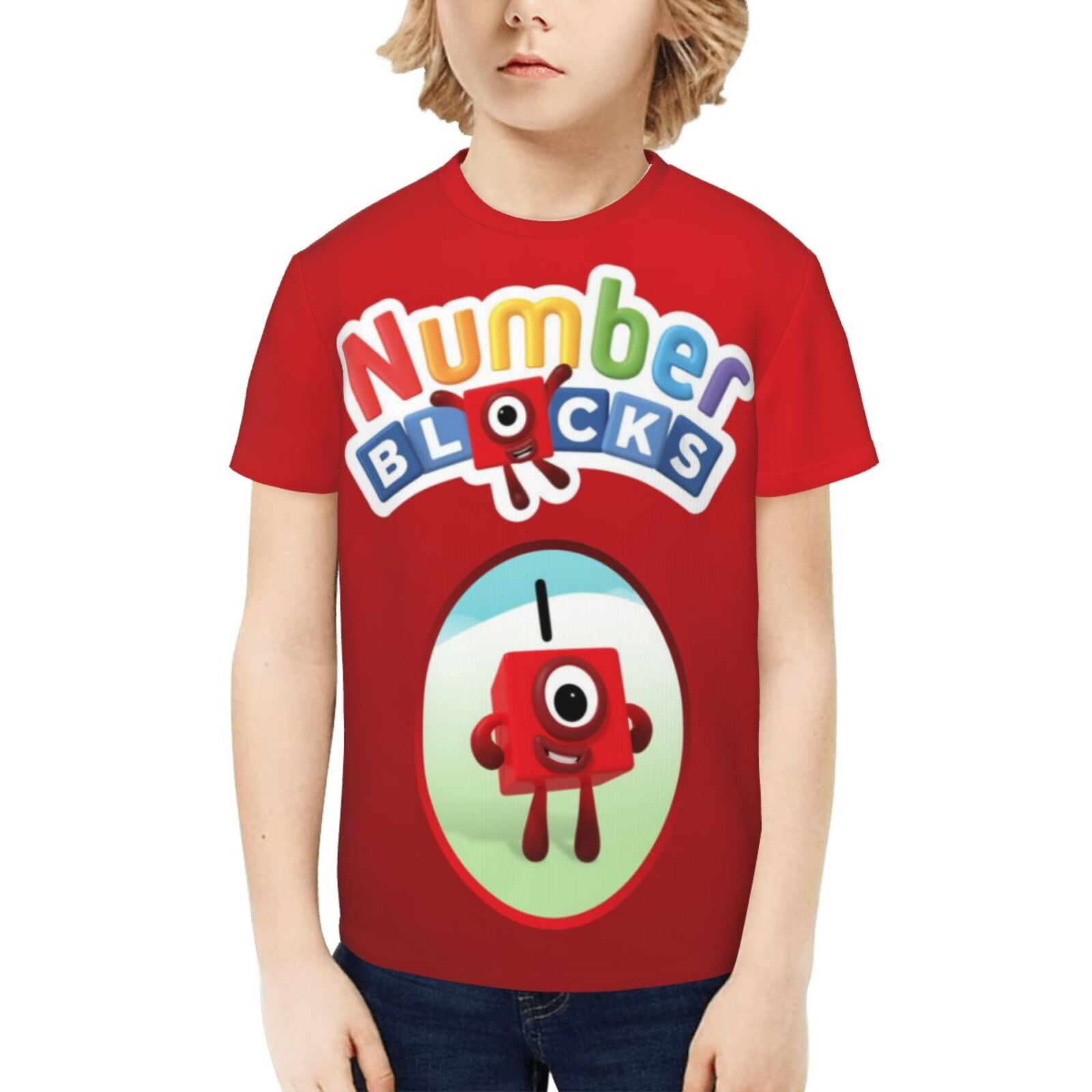 Numberblocks Kids T-Shirt 3d Printed Graphic T-Shirts Boys And Girls ...