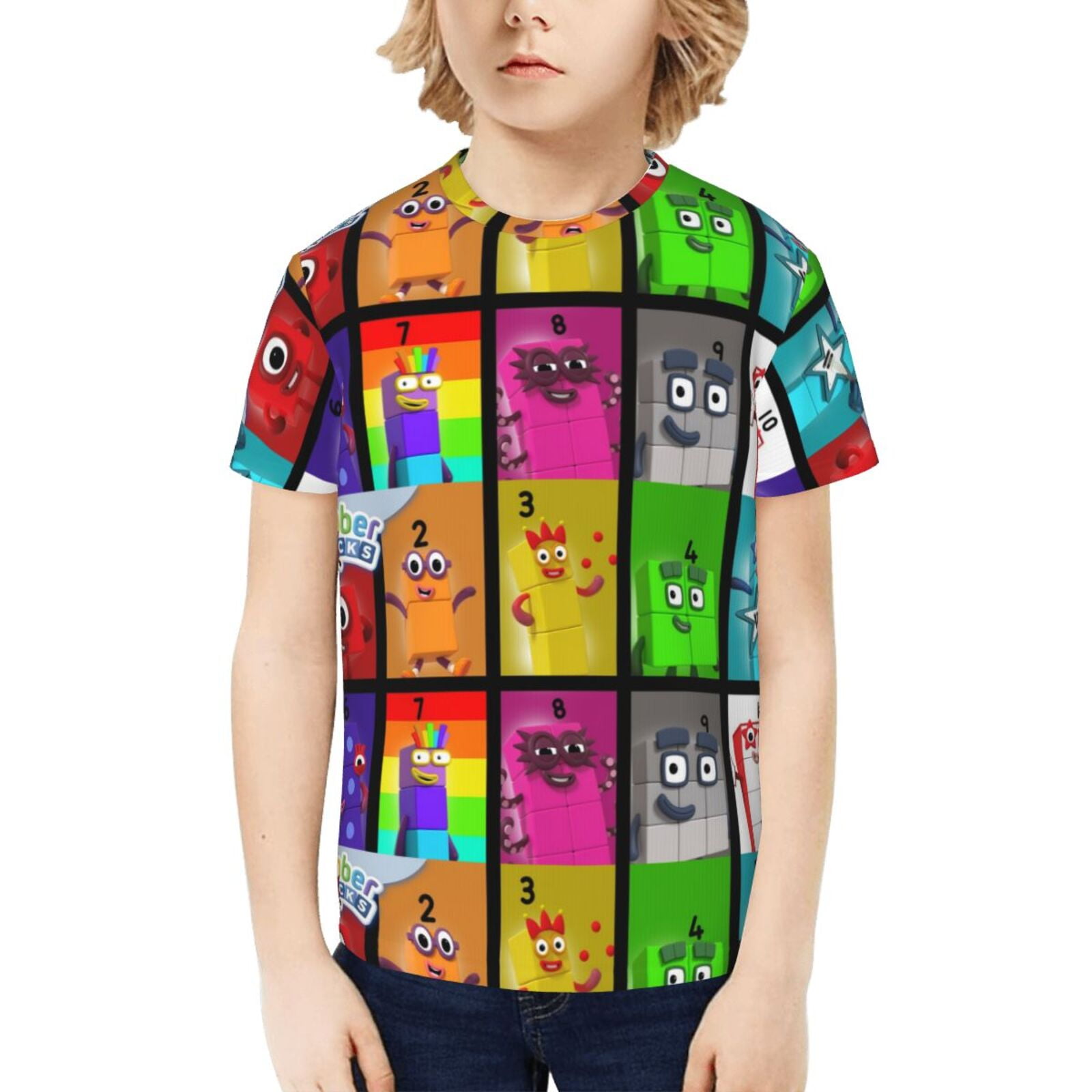 Numberblocks Kids T-Shirt 3d Printed Graphic T-Shirts Boys And Girls ...