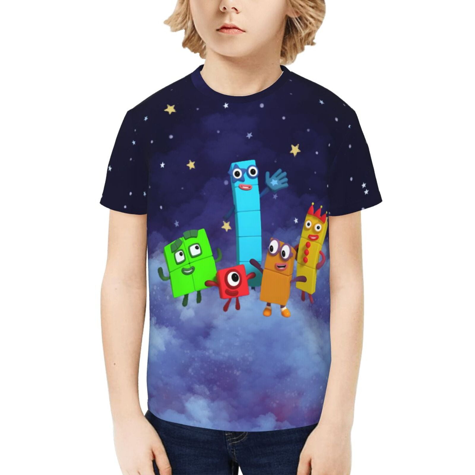 Numberblocks Kids T-Shirt 3d Printed Graphic T-Shirts Boys And Girls ...