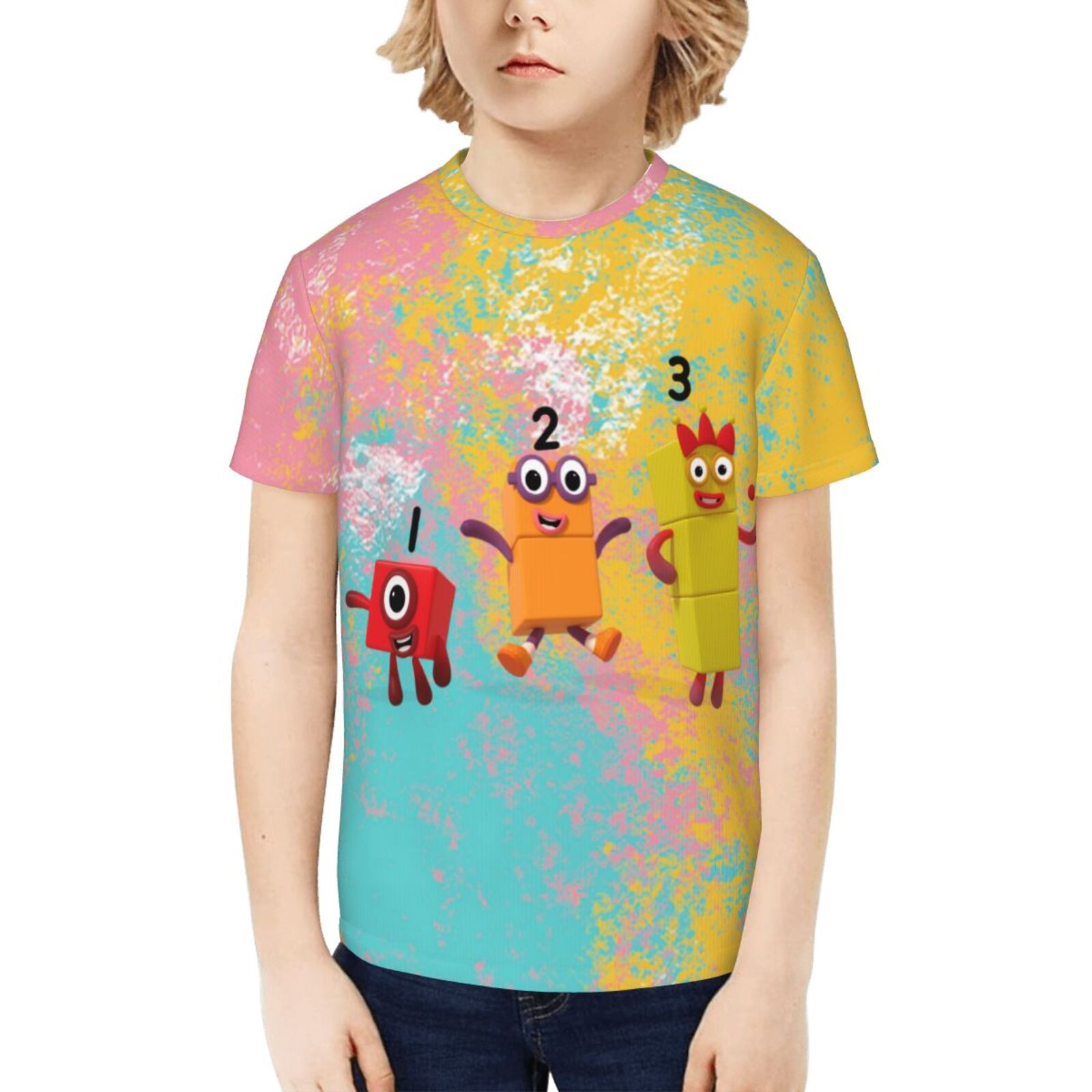 Numberblocks Kids T-Shirt 3d Printed Graphic T-Shirts Boys And Girls ...
