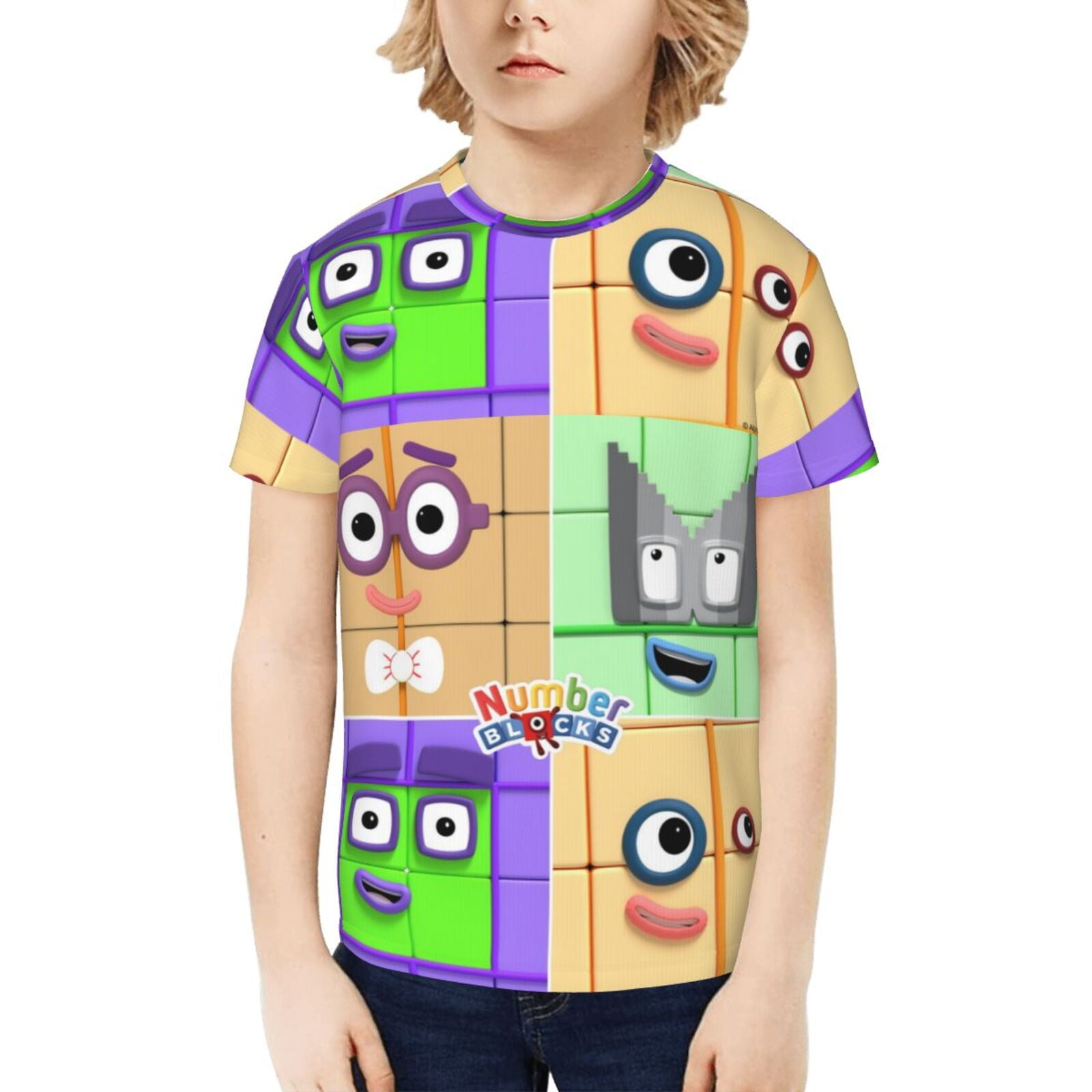 Numberblocks Kids T-Shirt 3d Printed Graphic T-Shirts Boys And Girls ...