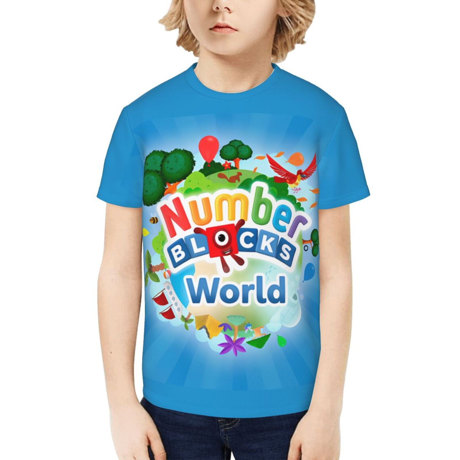 Numberblocks Kids T-Shirt 3d Printed Graphic T-Shirts Boys And Girls ...