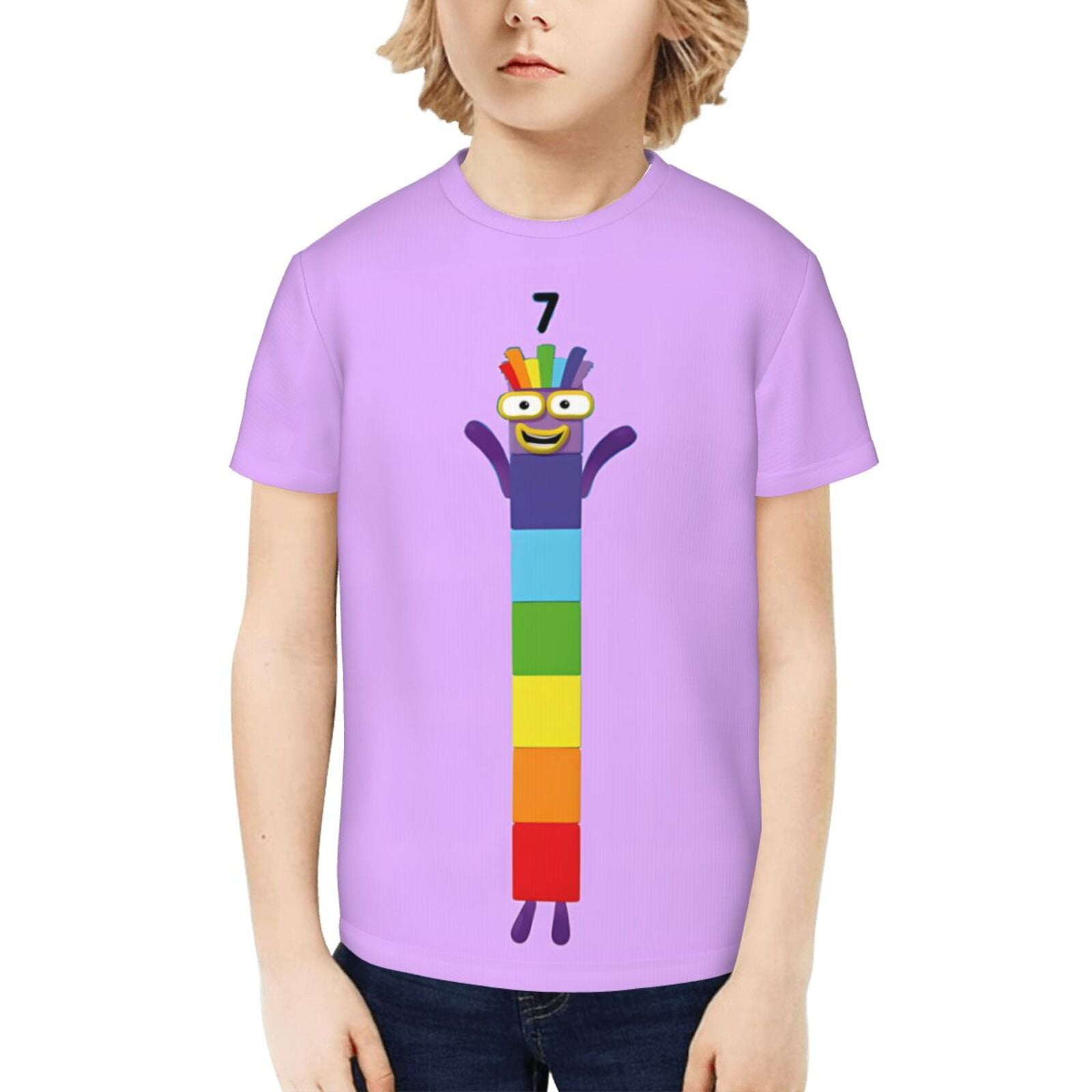 Numberblocks Kids T-Shirt 3d Printed Graphic T-Shirts Boys And Girls ...