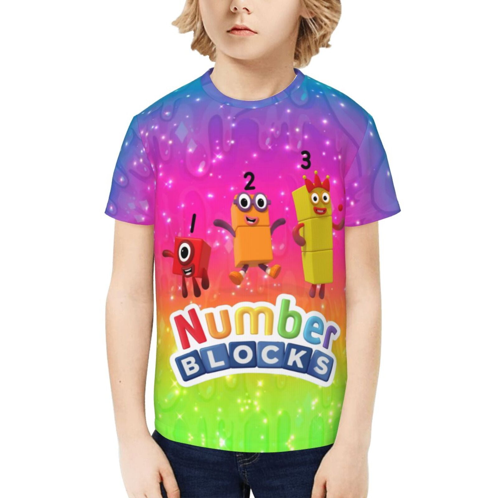Numberblocks Kids T-Shirt 3d Printed Graphic T-Shirts Boys And Girls ...