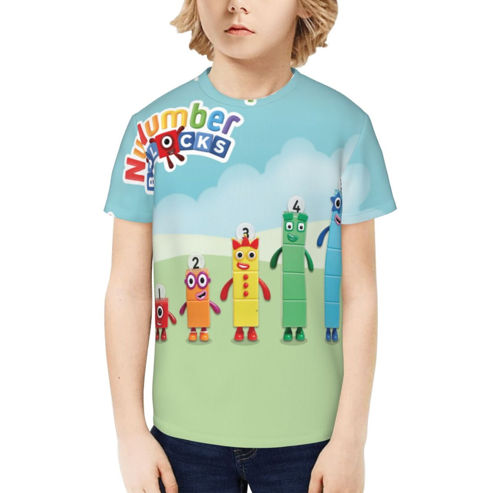 Numberblocks Kids T-Shirt 3d Printed Graphic T-Shirts Boys And Girls ...