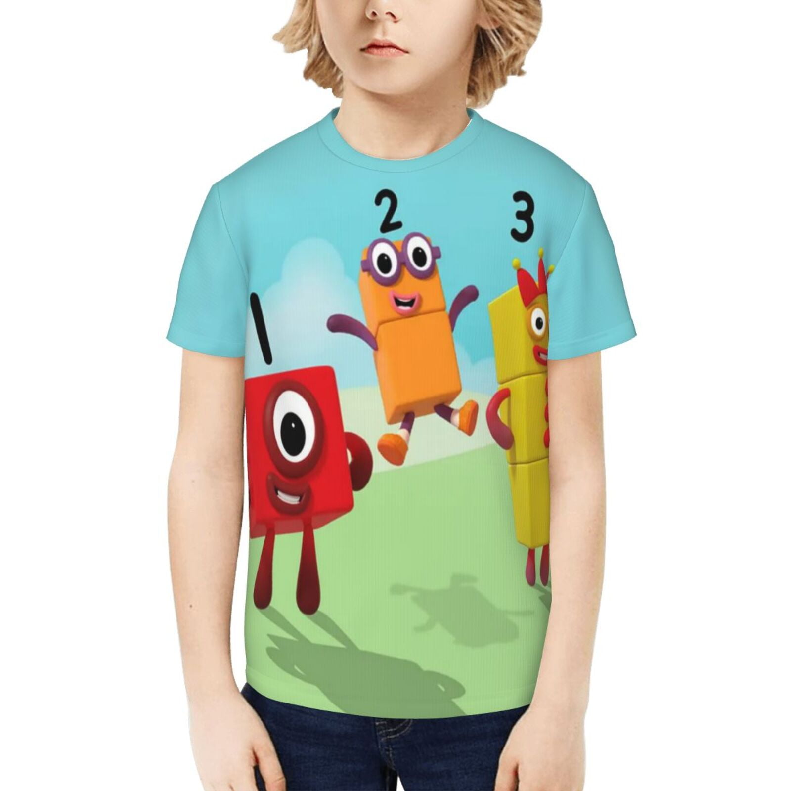 Numberblocks Kids T-Shirt 3d Printed Graphic T-Shirts Boys And Girls ...