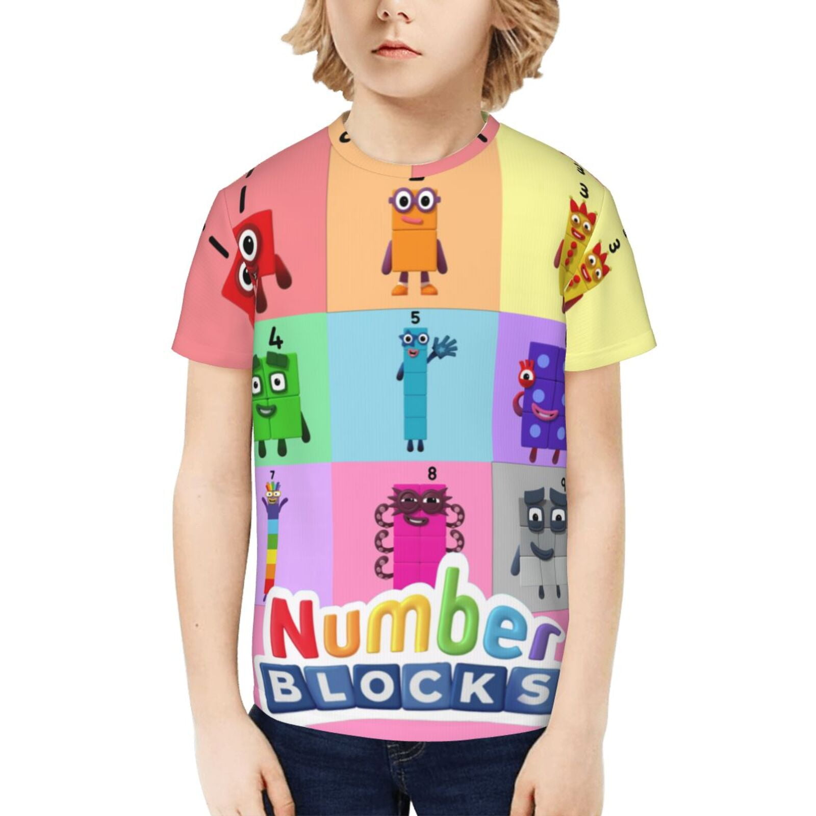 Numberblocks Kids T-Shirt 3d Printed Graphic T-Shirts Boys And Girls ...