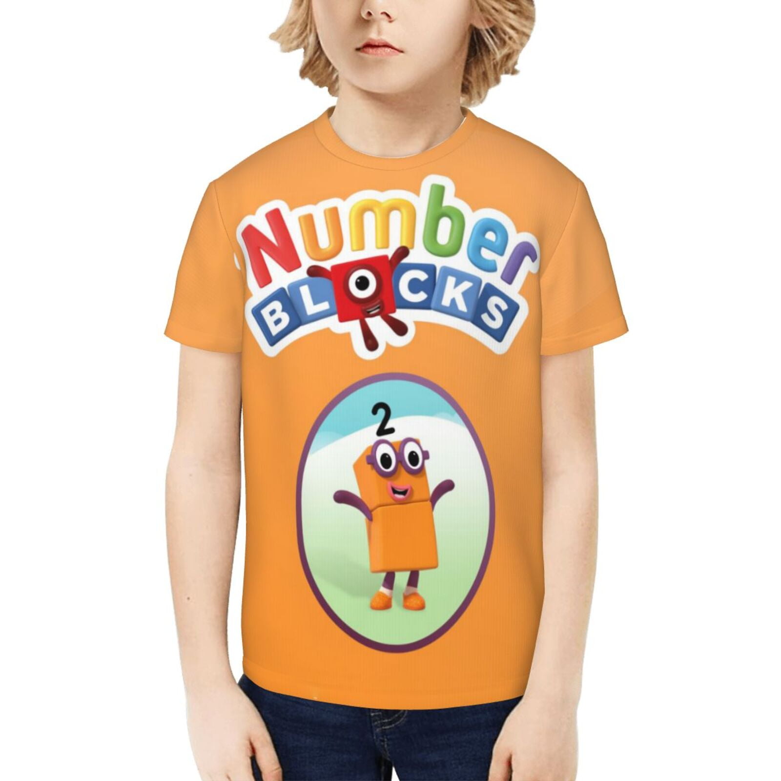 Numberblocks Kids T-Shirt 3d Printed Graphic T-Shirts Boys And Girls ...