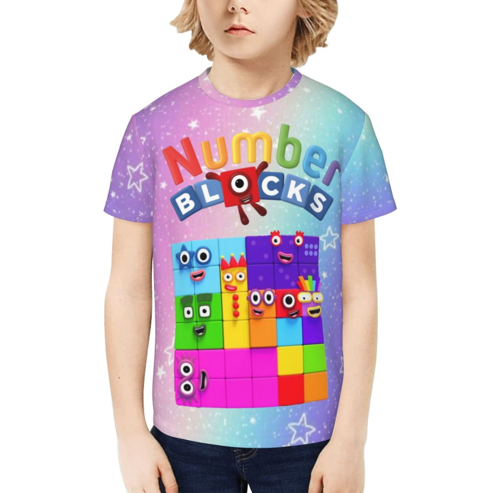 Numberblocks Kids T-Shirt 3d Printed Graphic T-Shirts Boys And Girls ...