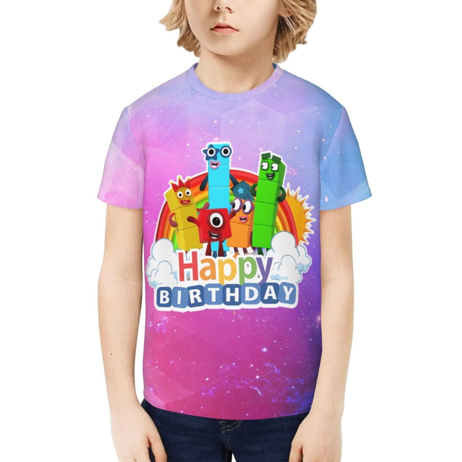 Numberblocks Kids T-Shirt 3d Printed Graphic T-Shirts Boys And Girls ...