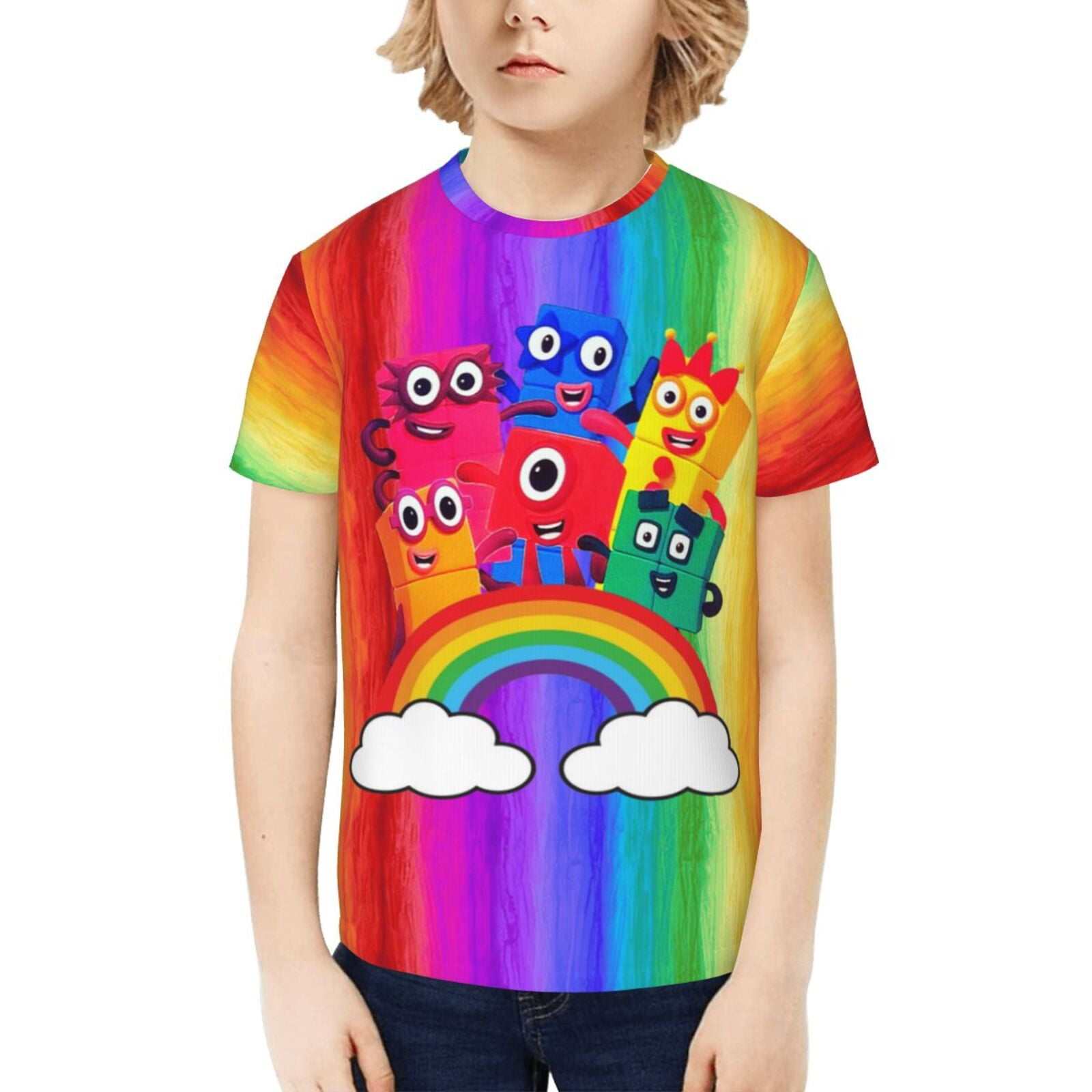 Numberblocks Kids T-Shirt 3d Printed Graphic T-Shirts Boys And Girls ...