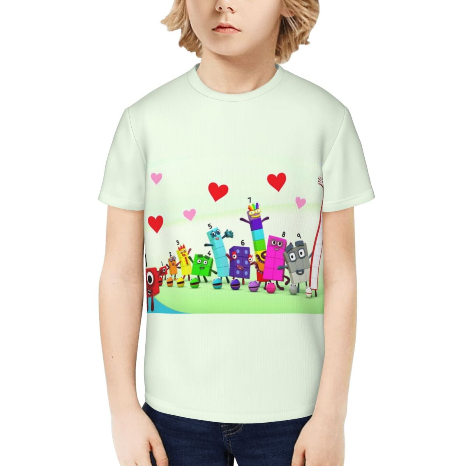 Numberblocks Kids T-Shirt 3d Printed Graphic T-Shirts Boys And Girls ...
