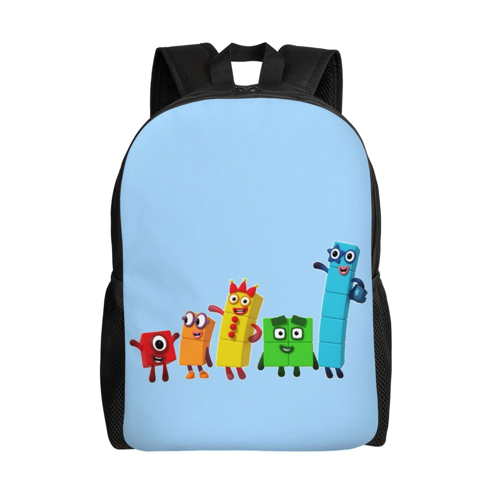 Numberblocks Laptop Backpacks 16 Inch Cartoon College School Bag ...