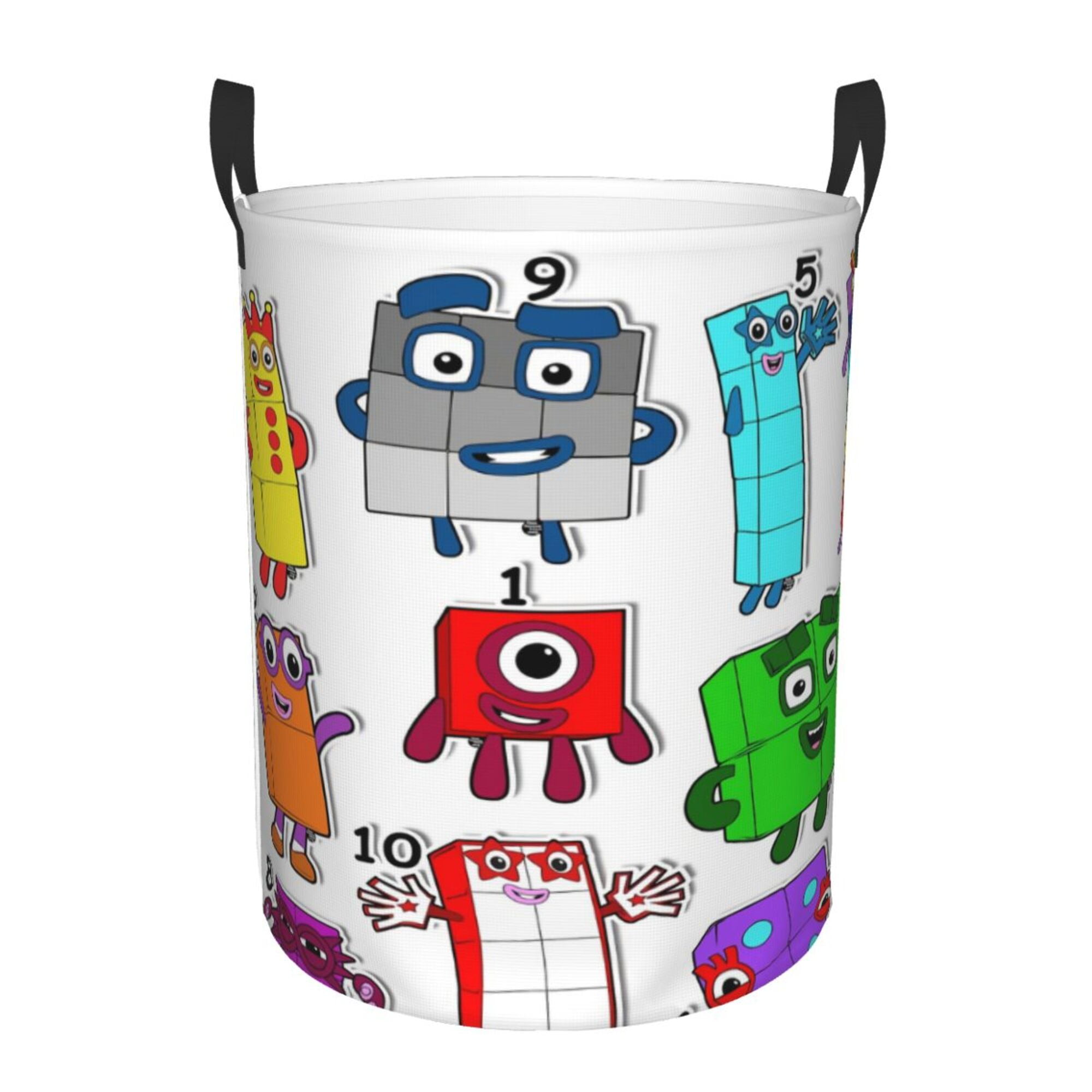 Numberblocks Laundry Hamper, Waterproof Collapsible Circular Storage ...