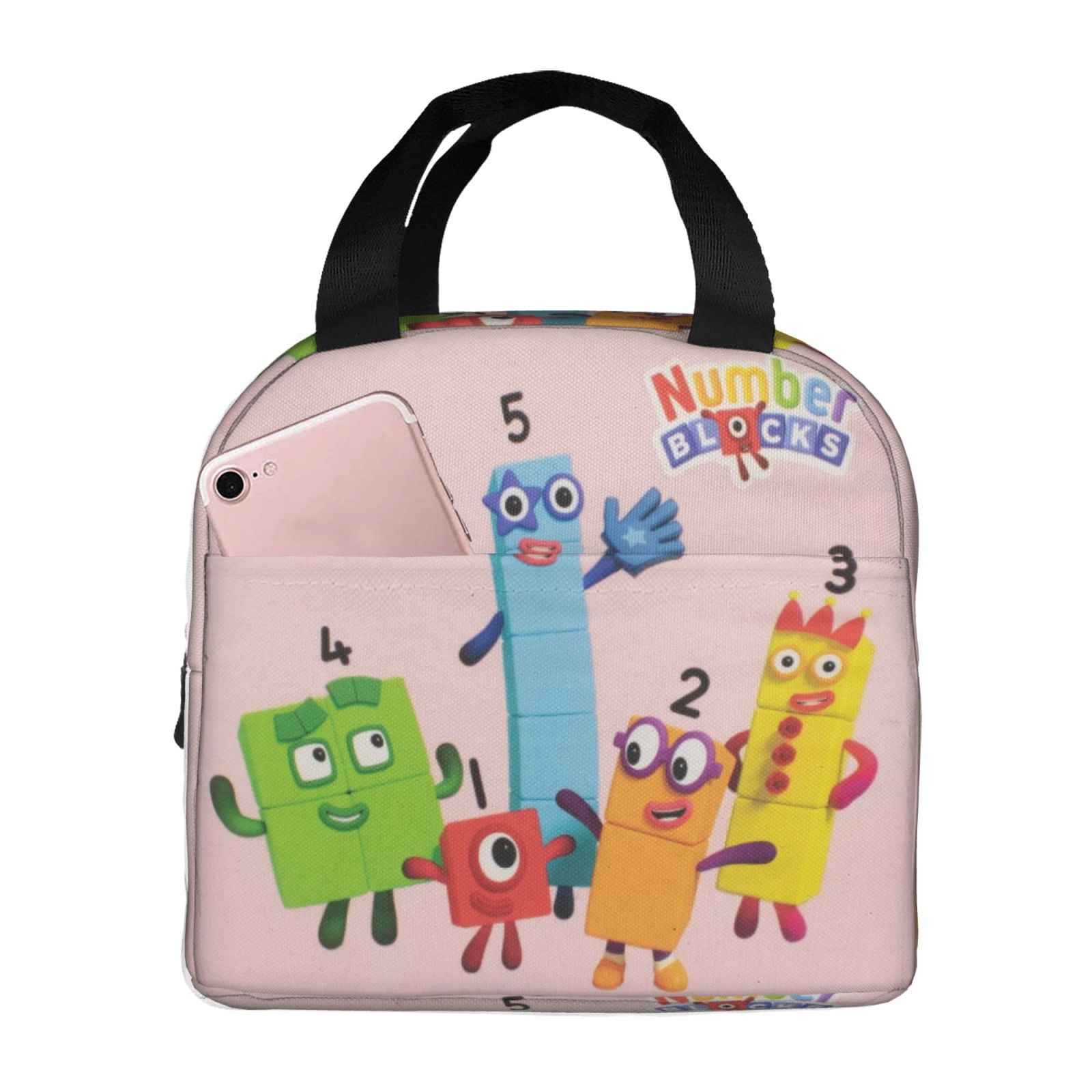 Numberblocks Lunch Bag Tote Bag Insulated Lunch Box Picnic Beach ...