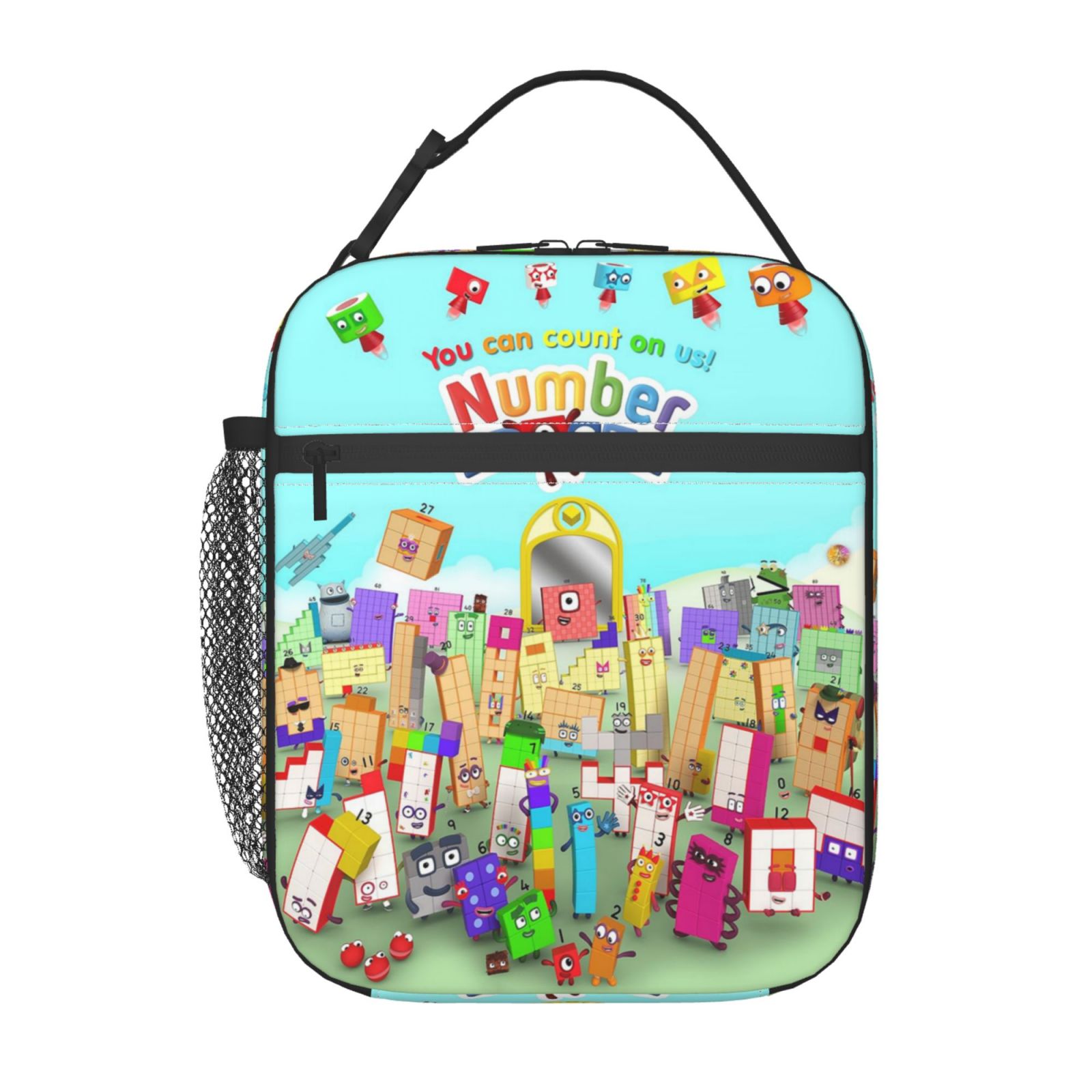 Numberblocks Lunch Bags Portable Insulated Lunch Box Organizer Lunch ...