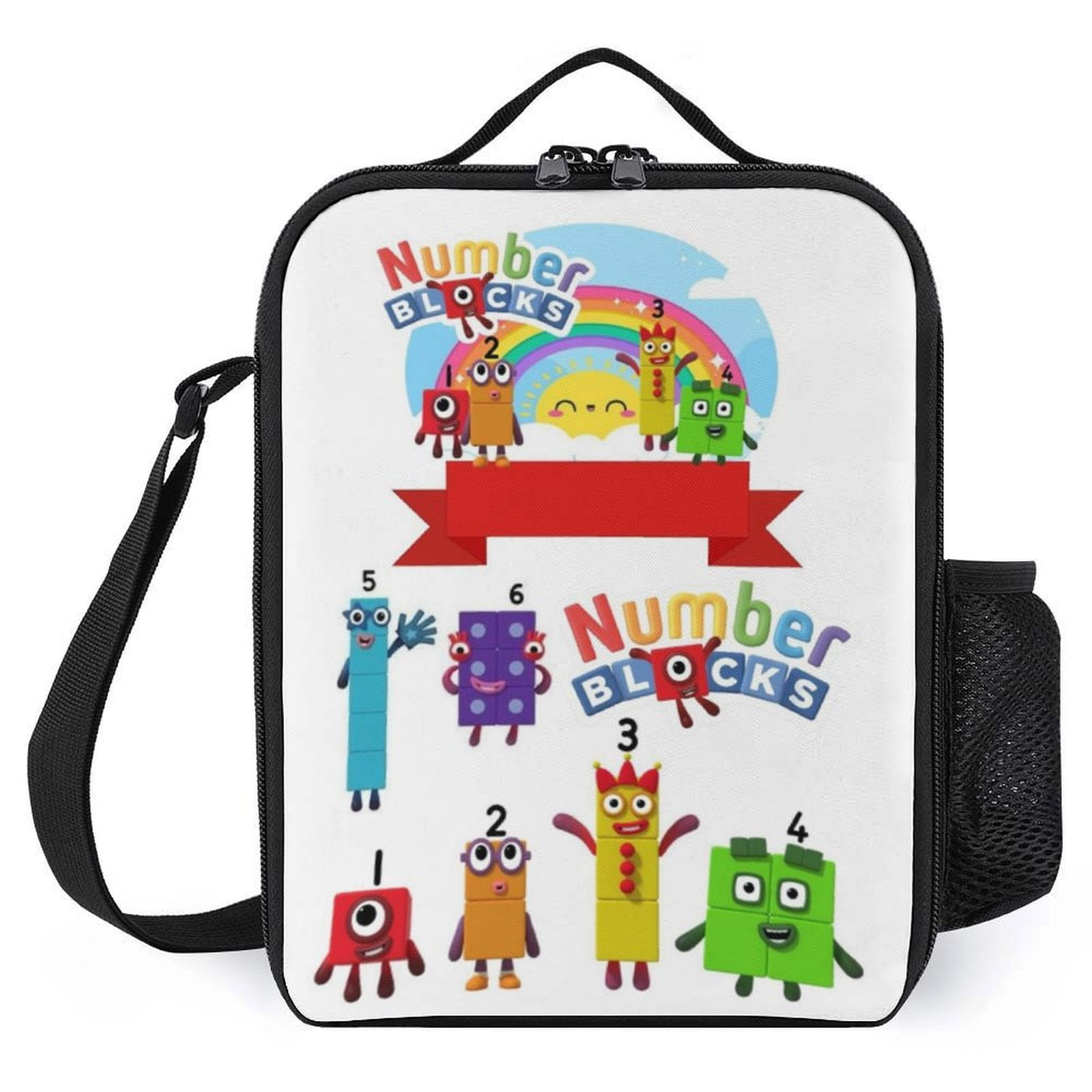 Numberblocks Lunch Bags Shoulder Bag Reusable Lunch-Box Portable ...